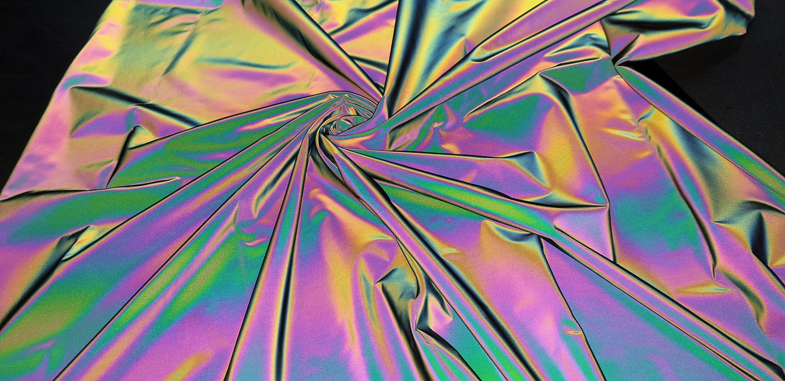 Iridescent Reflective STRETCH Fabric Spandex 4-way Stretch - Etsy