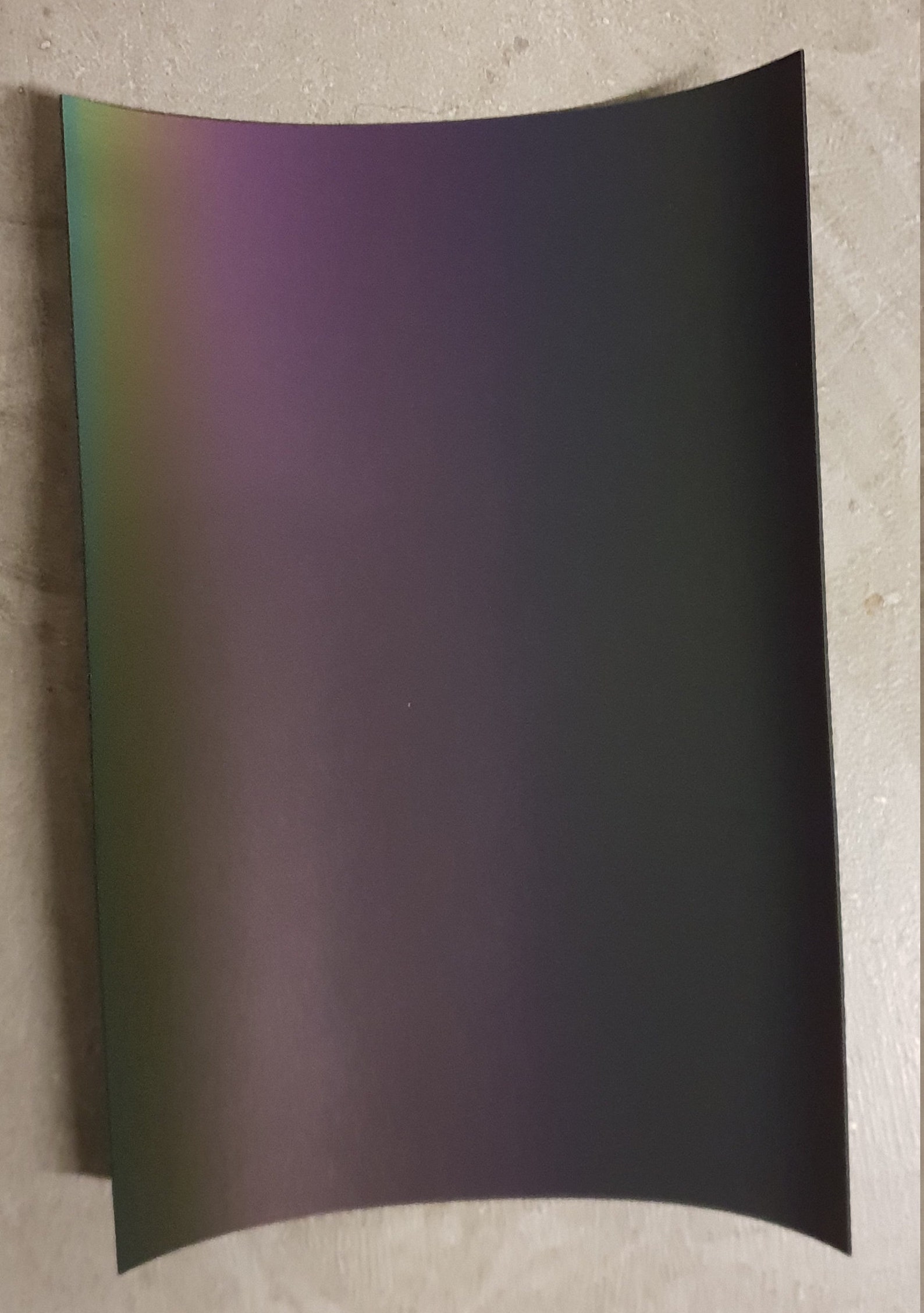 A4 - Reflective Rainbow Iridescent Leatherette Fabric, Reflective Vegan ...