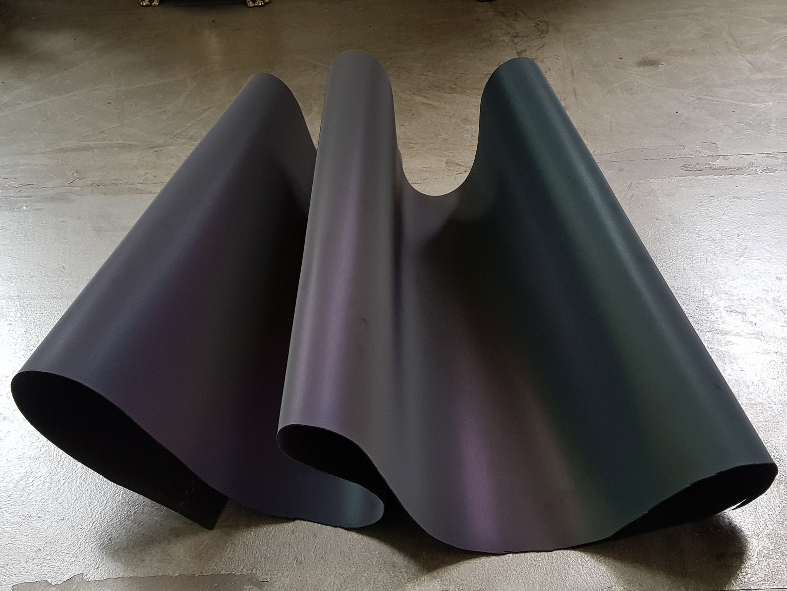 A4 - Reflective Rainbow Iridescent Leatherette Fabric, Reflective Vegan ...