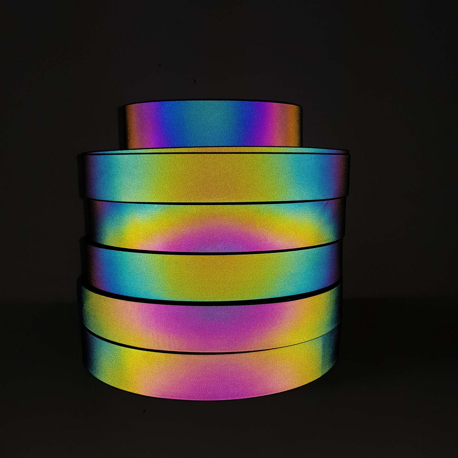 Rainbow Reflective Grosgrain Iridescent Tape in Various - Etsy UK