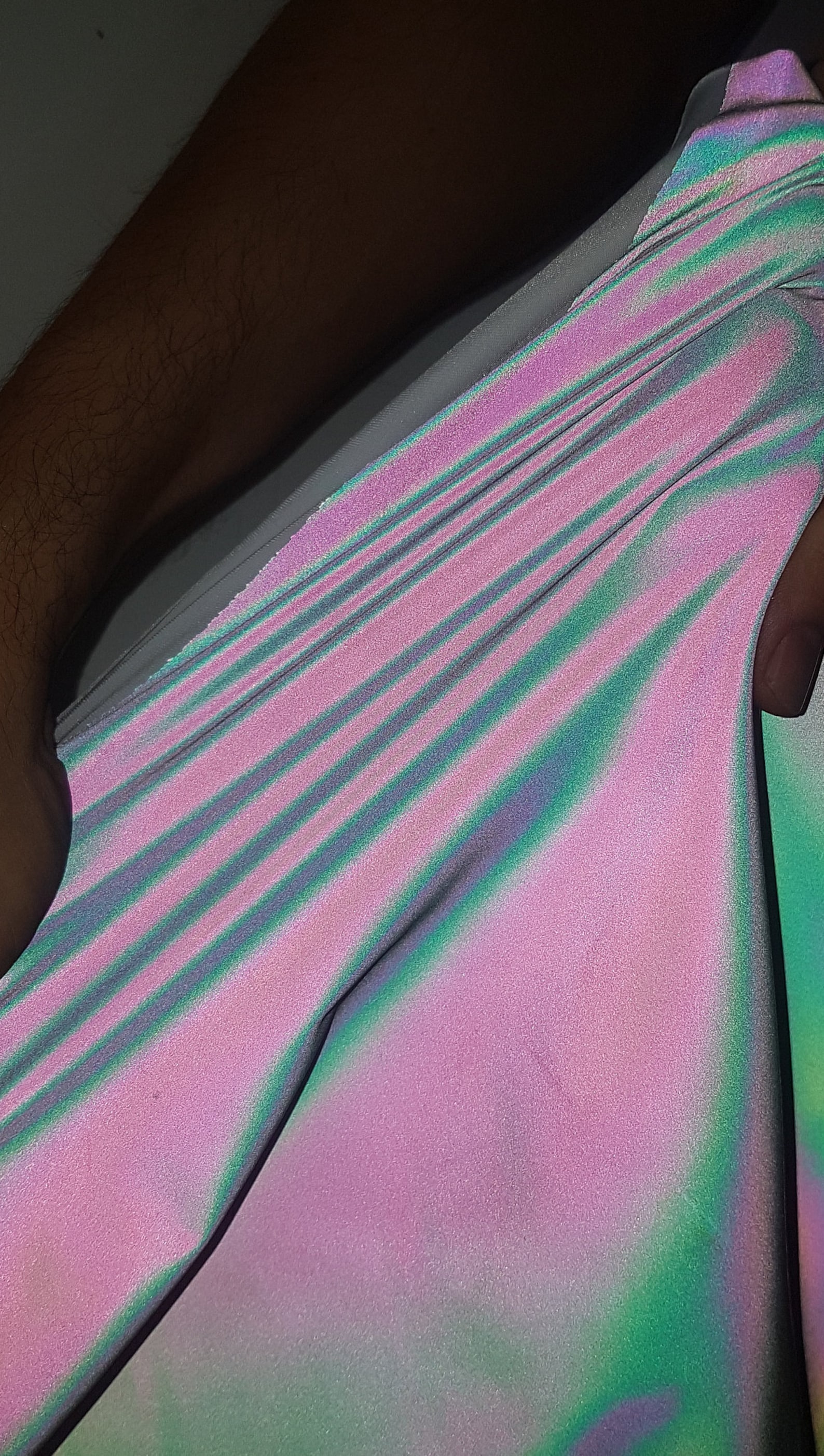 Iridescent Reflective STRETCH Fabric Spandex 4-way Stretch - Etsy