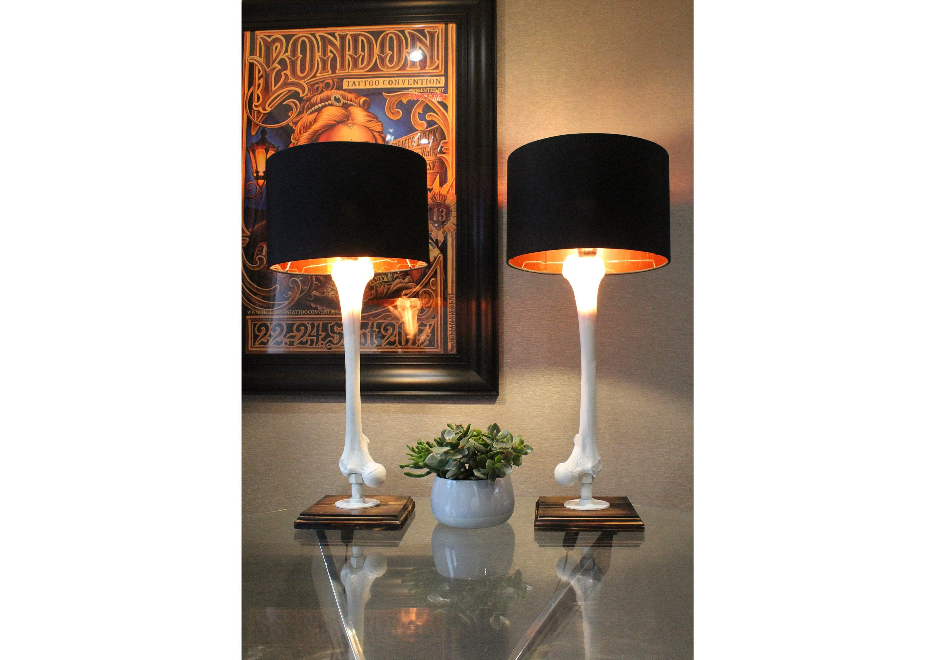 The Faux Femur Bone Lamp | Gothic Table Lamp | Gothic Home Decor ...
