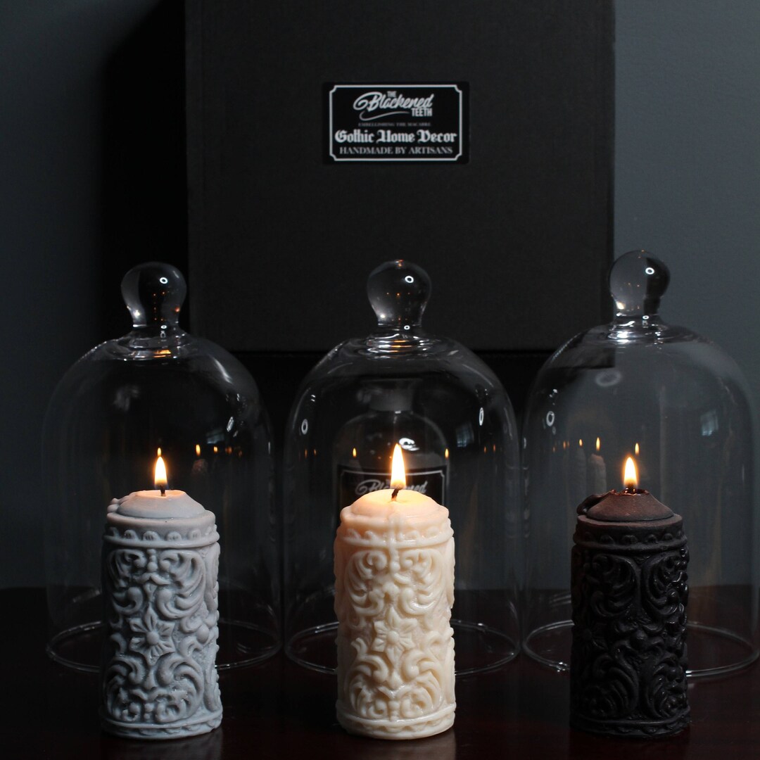 Mildred Gothic Pillar Candle | Gothic Gift Box | Handmade by the ...