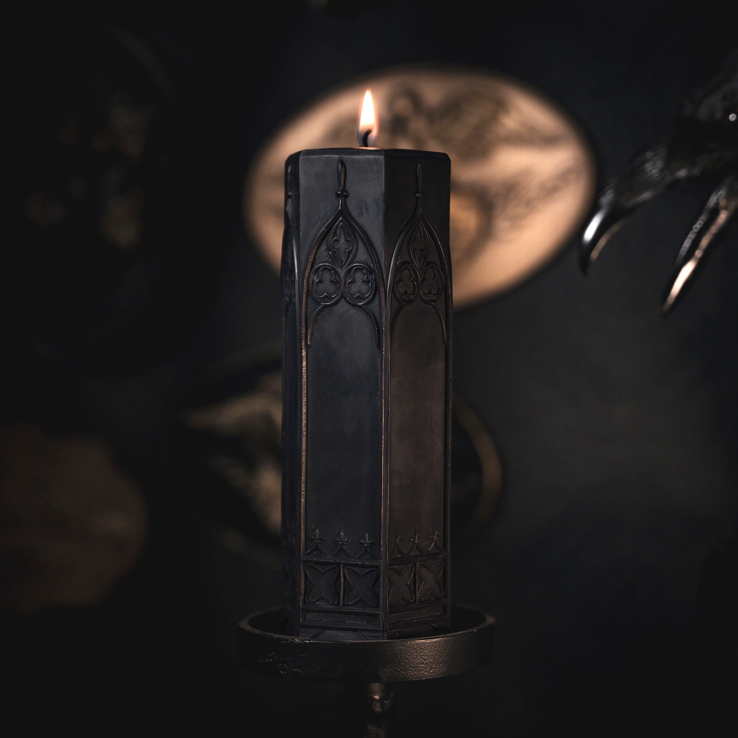Cathedral Gothic Pillar Candle Gothic Architecture Candle by the ...