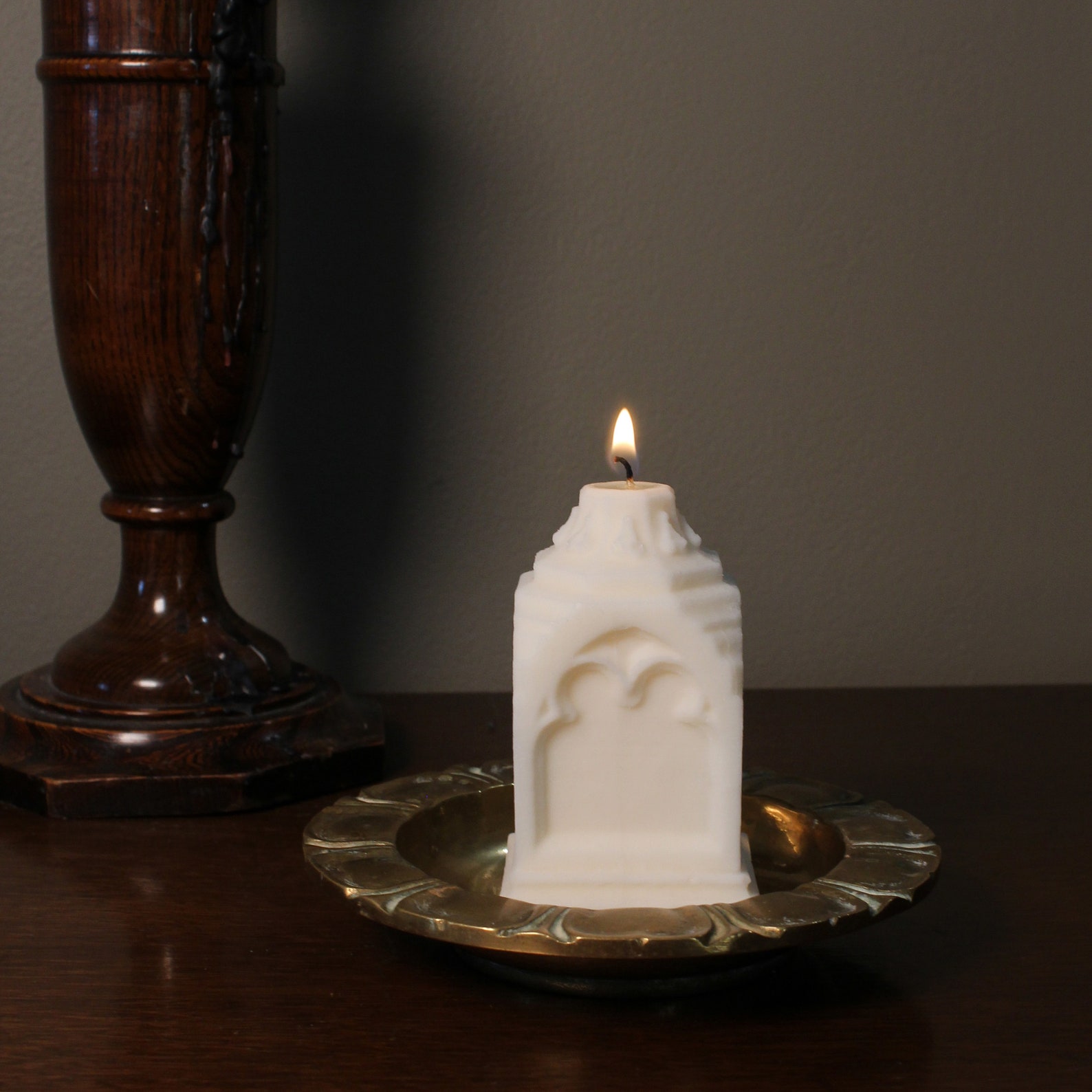 Gravestone Candle | Gothic Vegan Candle | Handmade by the Blackened ...