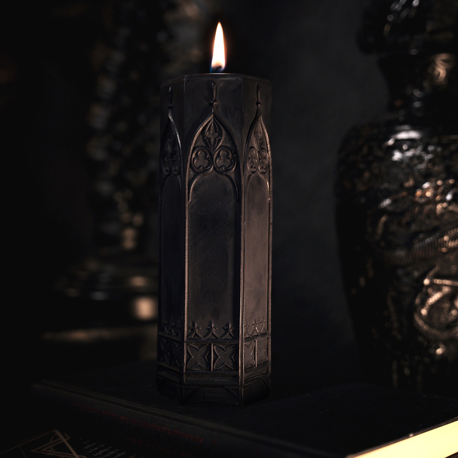 Cathedral Gothic Pillar Candle Gothic Architecture Candle by the ...