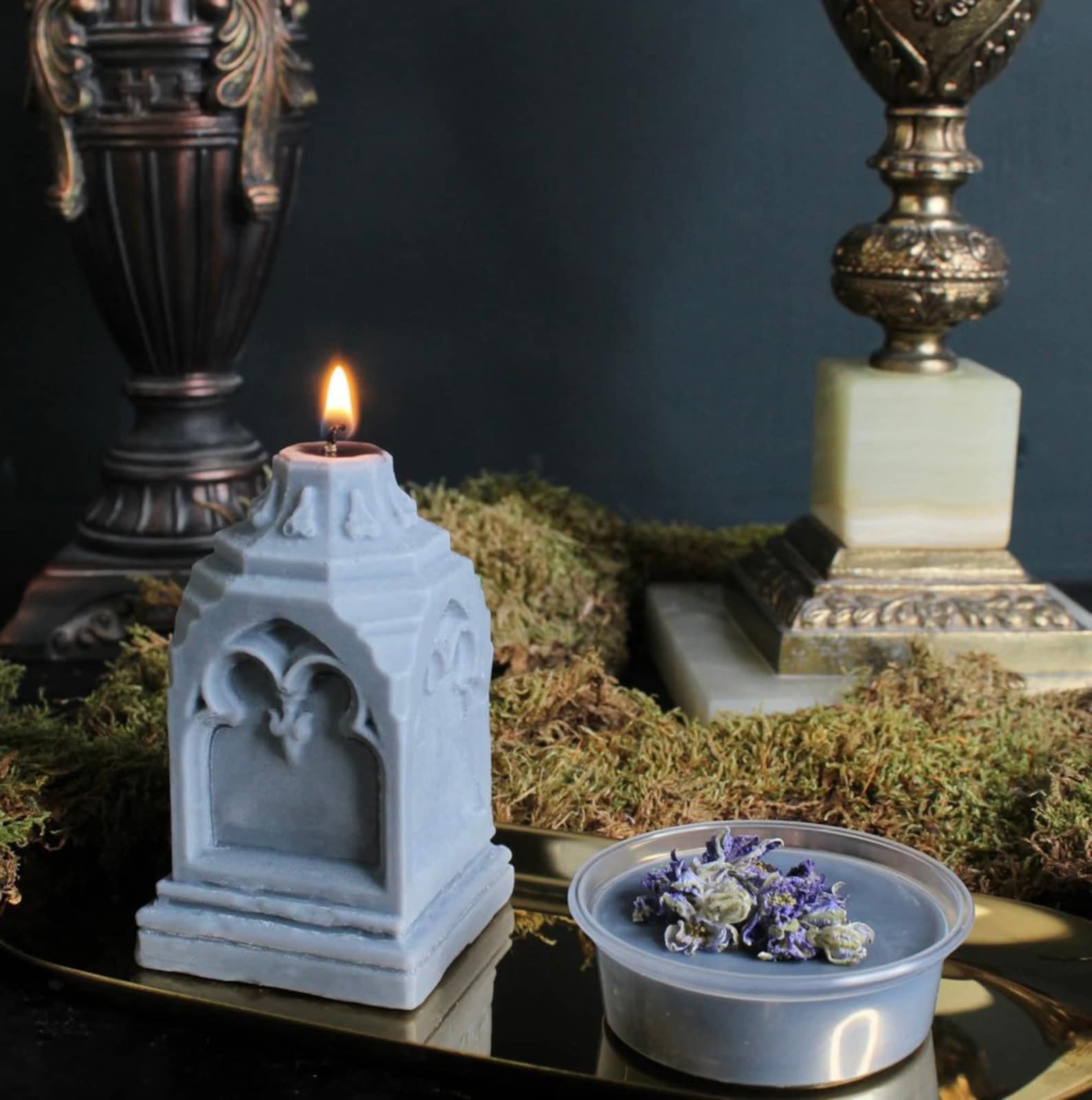 Gravestone Candle | Gothic Vegan Candle | Handmade by the Blackened ...