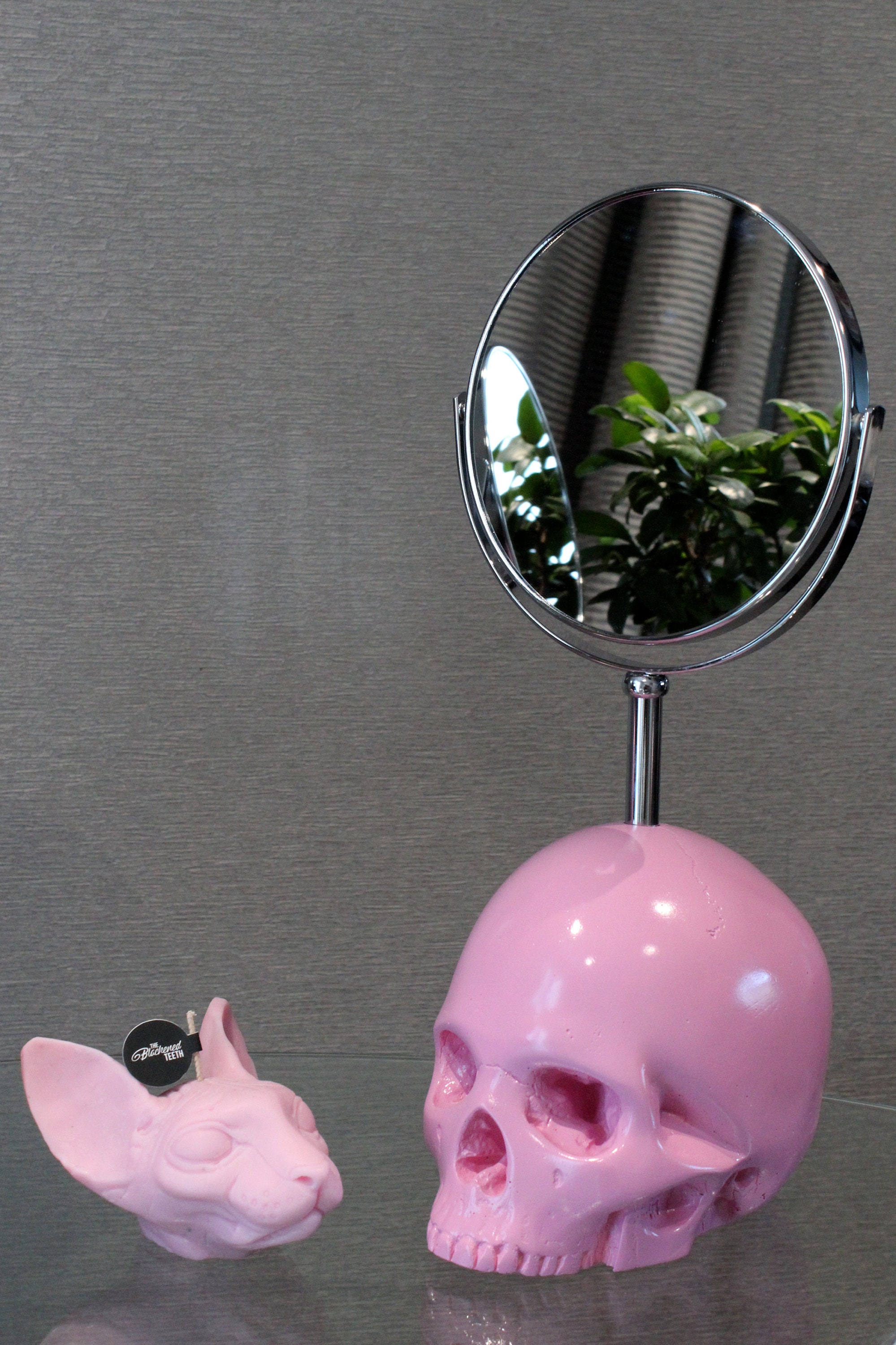 Skull Make up Mirror Pastel Gothic Home Decor Handmade by - Etsy