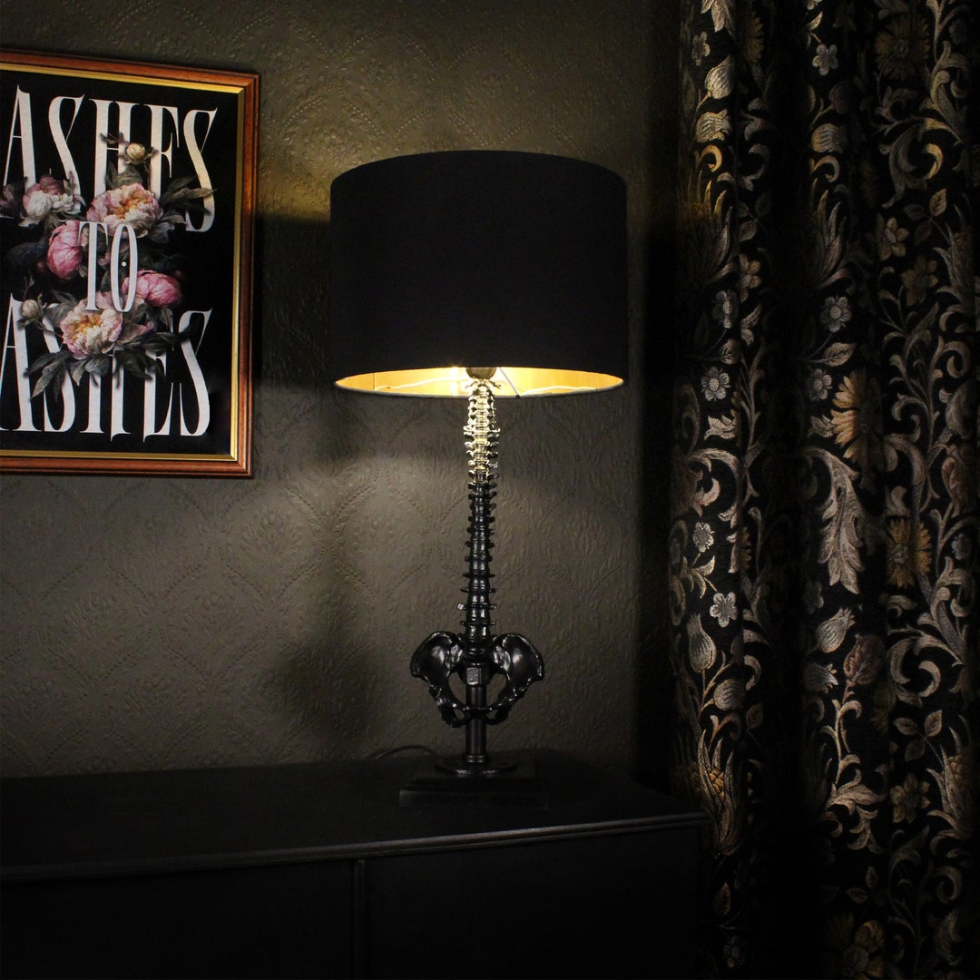 The Spine Lamp Handmade Gothic Home Decor by the Blackened - Etsy