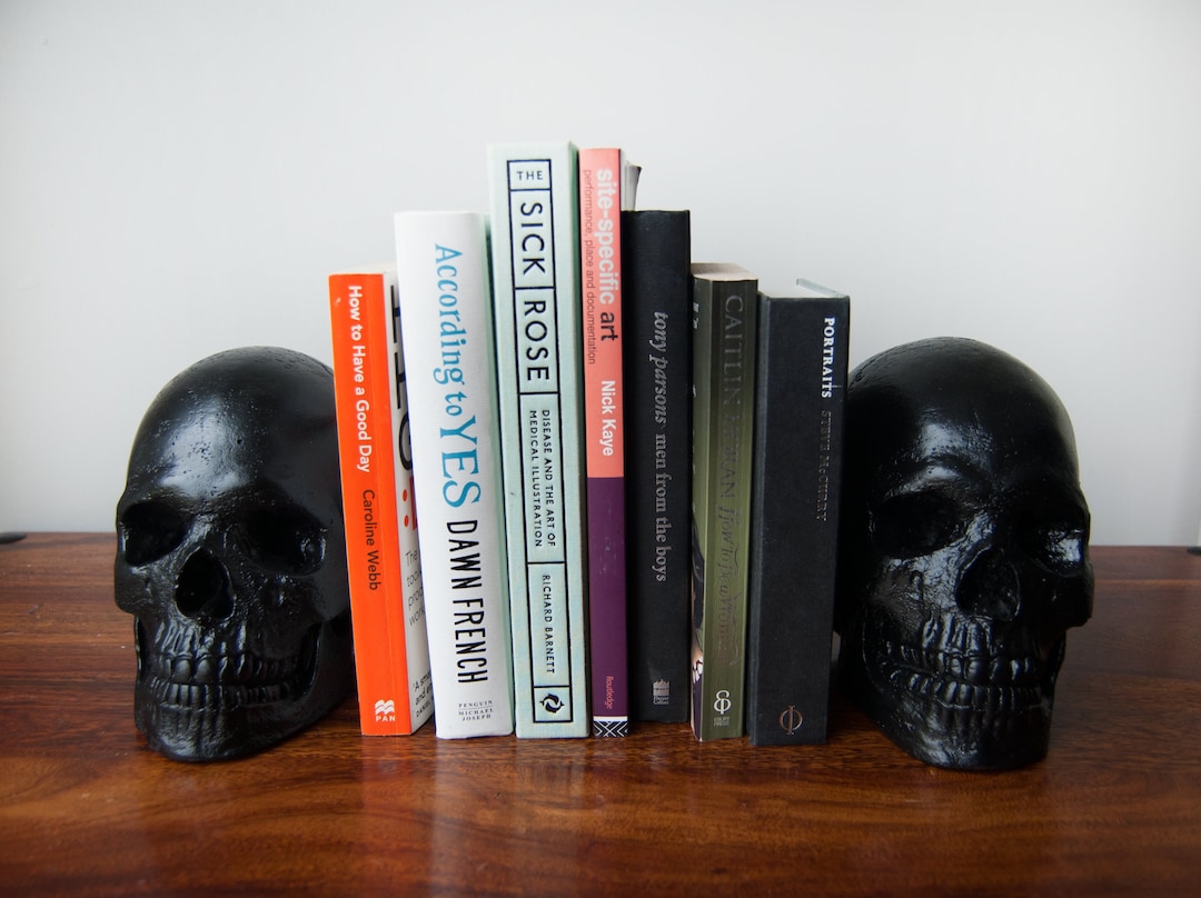 Life Size Human Skull Bookends - Etsy
