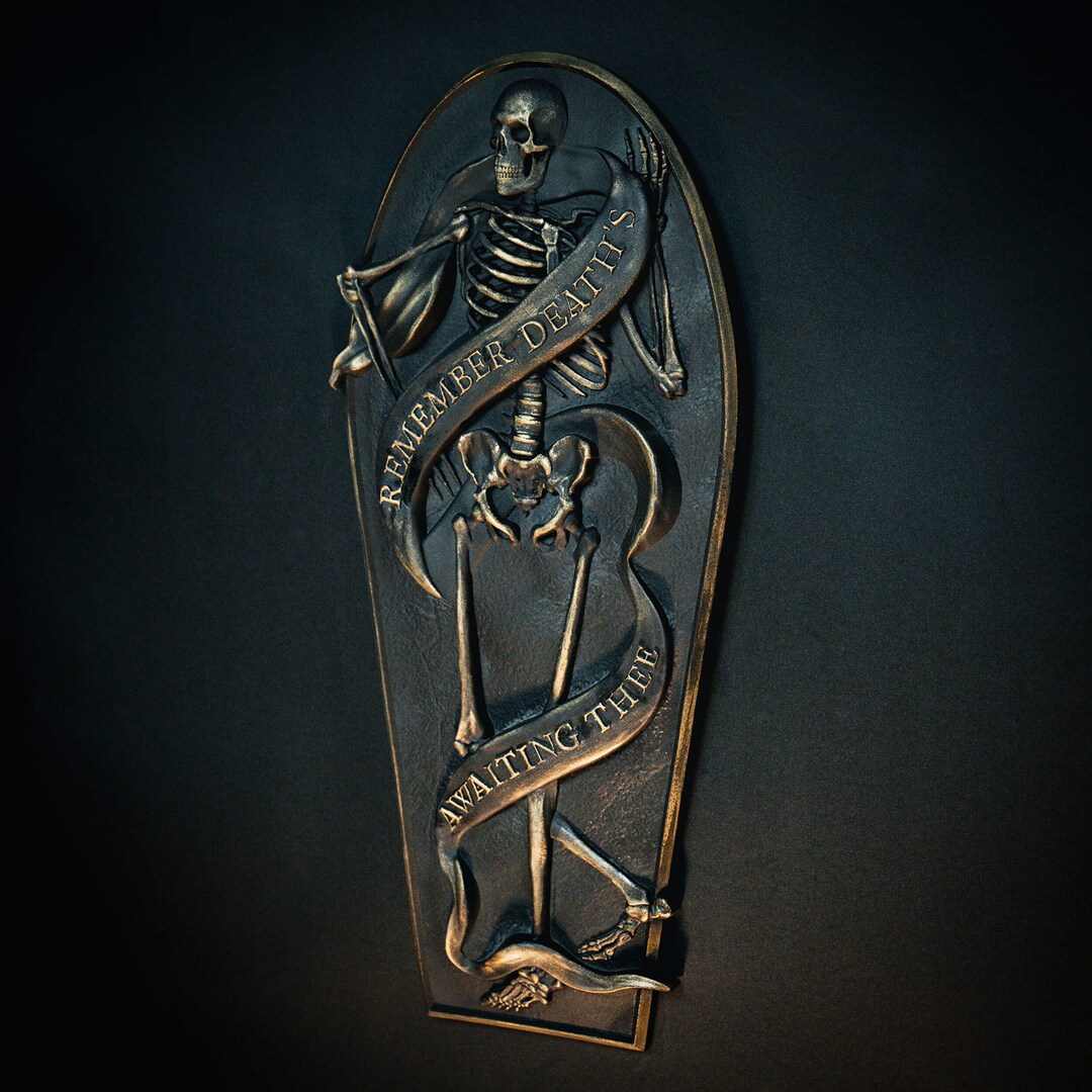 Remember Death's Awaiting Thee - Wall Plaque | Gothic | Gothic Home ...
