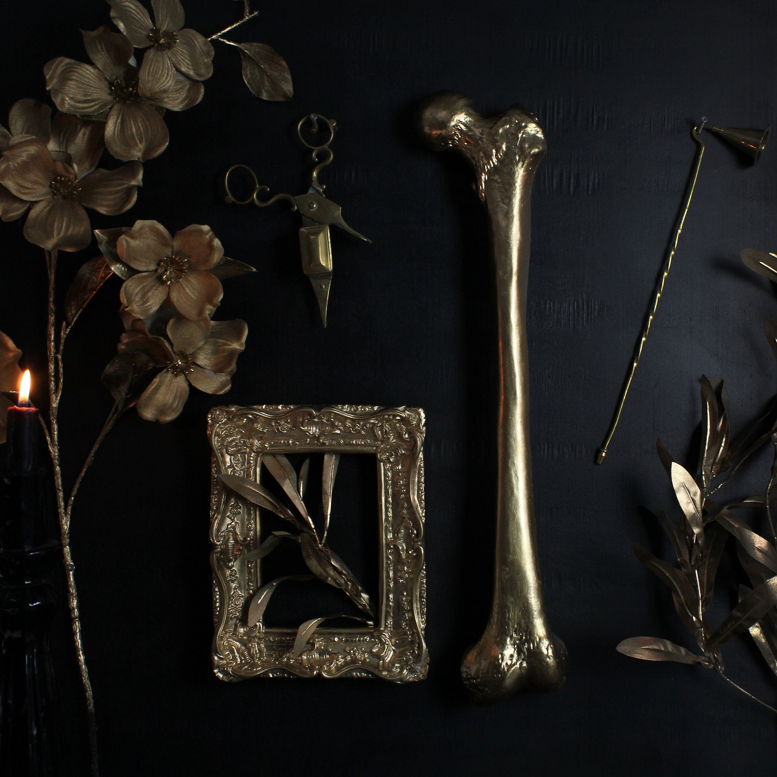 The Golden Bone Gothic Wall Decor - Etsy