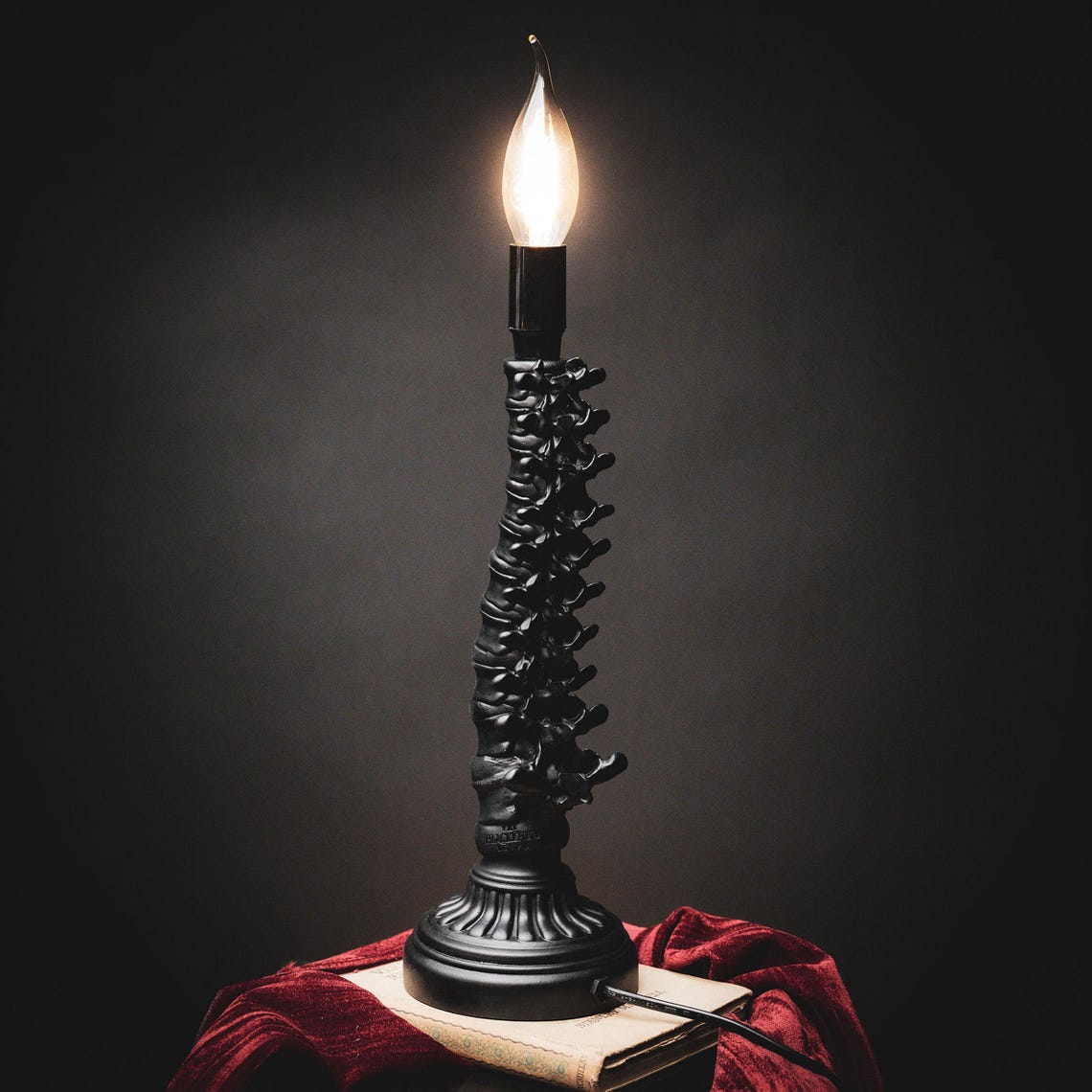 Spine Desk Lamp | Anatomy Lamp | Gothic Lamp | Gothic Home Decor ...