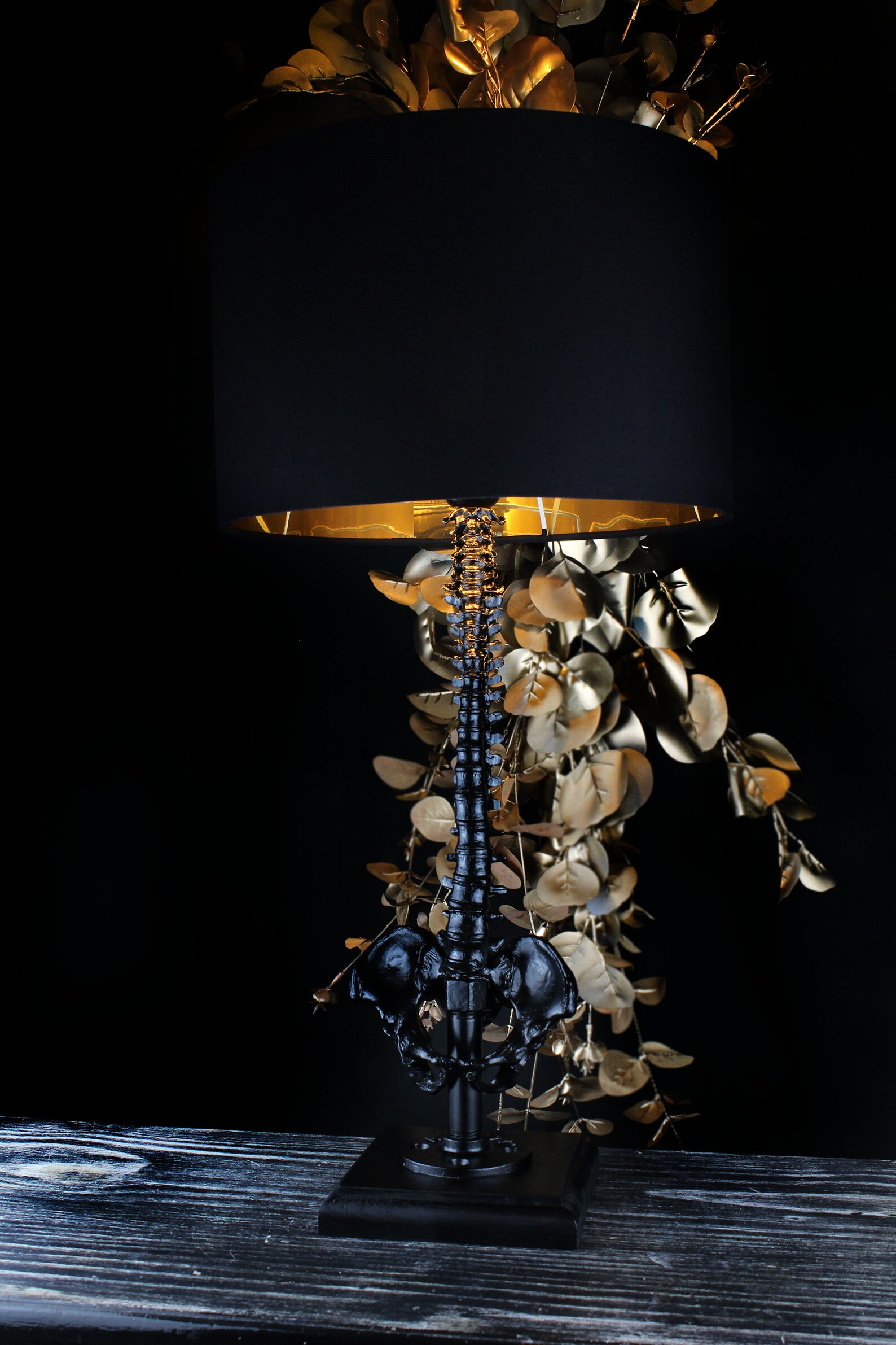 The Spine Lamp Handmade Gothic Home Decor by the Blackened - Etsy