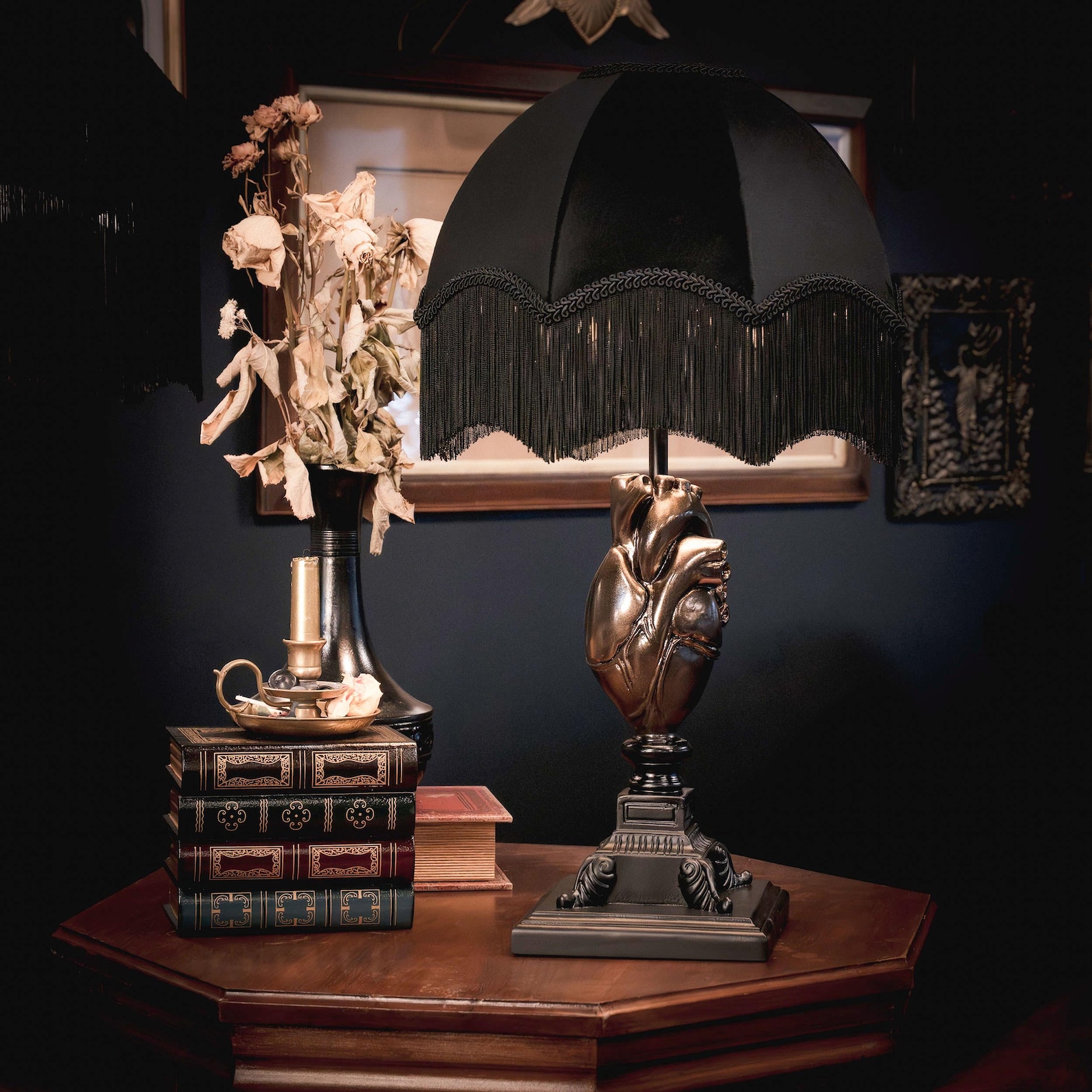 The Anatomical Heart Lamp - Gold Edition | Gothic Lighting | Gothic ...