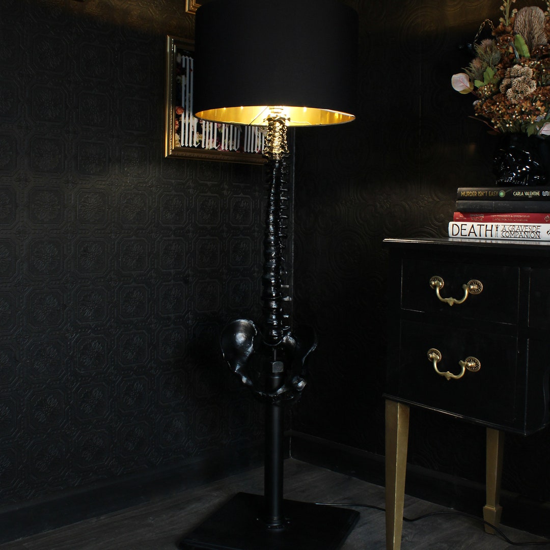 The Spine Floor Lamp by the Blackened Teeth Gothic Home Decor - Etsy