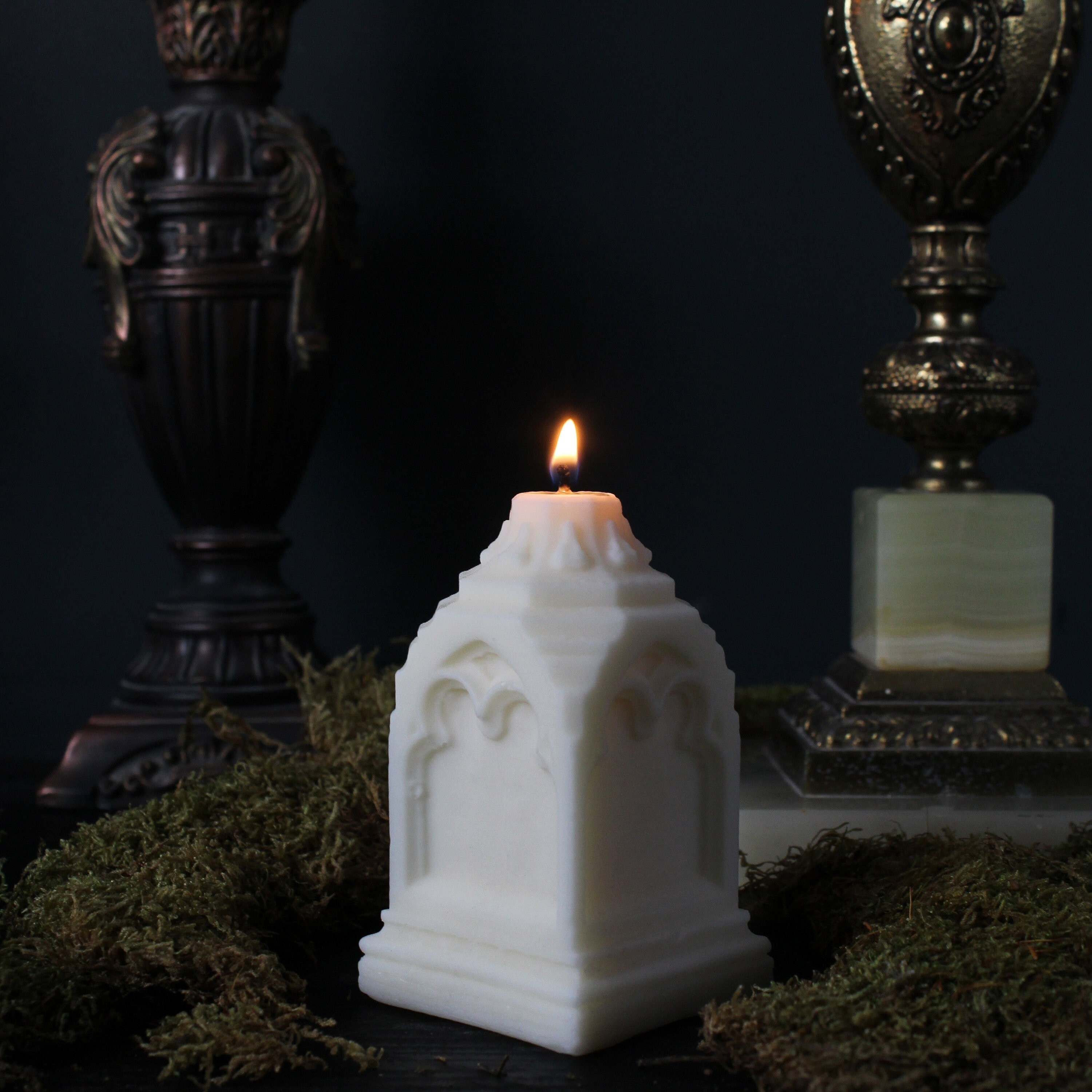 Gravestone Candle Gothic Vegan Candle Handmade by the - Etsy UK