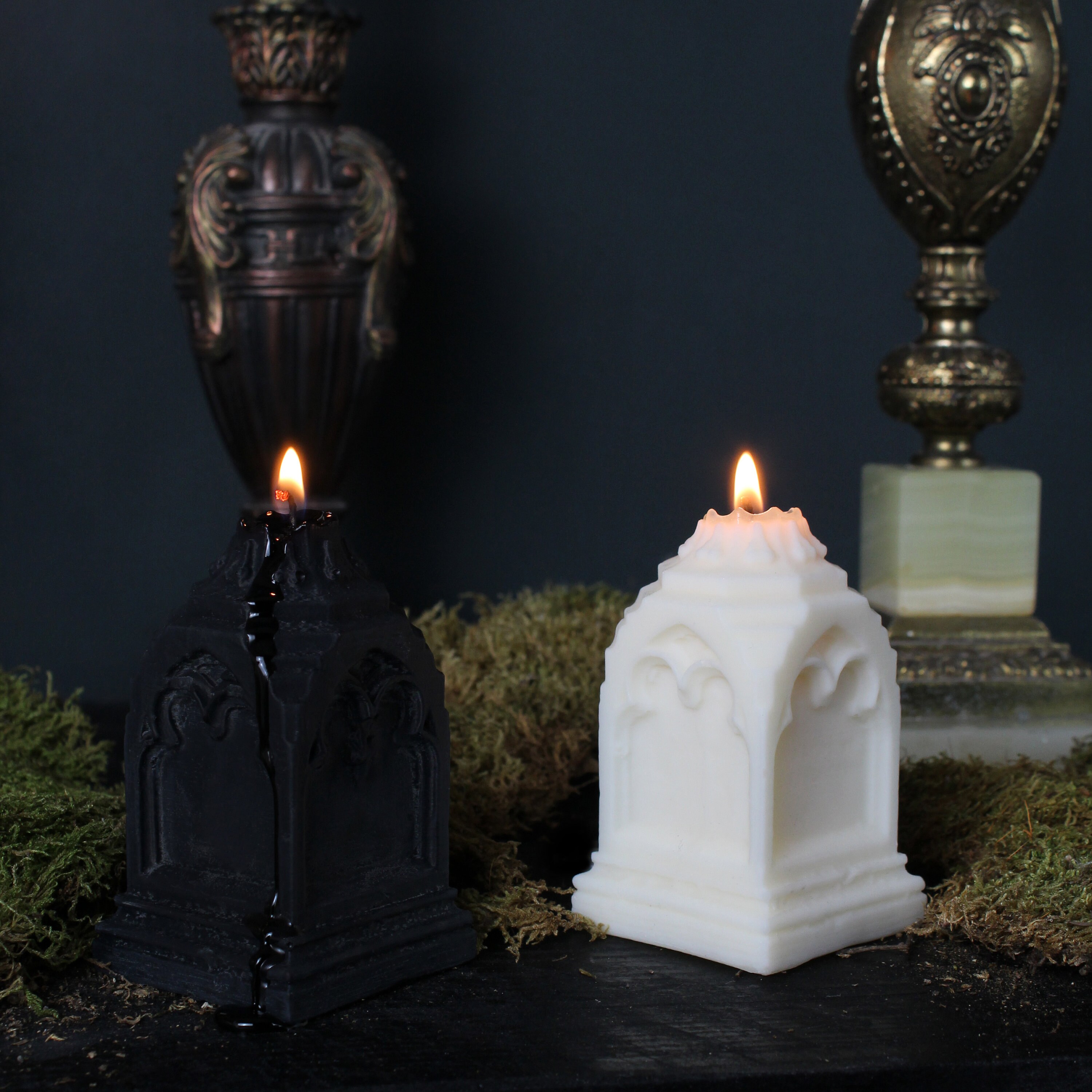 Gravestone Candle Gothic Vegan Candle Handmade by the - Etsy UK