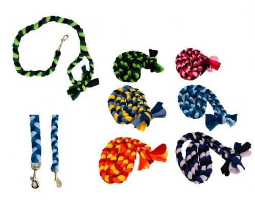 Paws Made Tight Plaited Fleece Lead Strong Colourful Agility Flyball ...