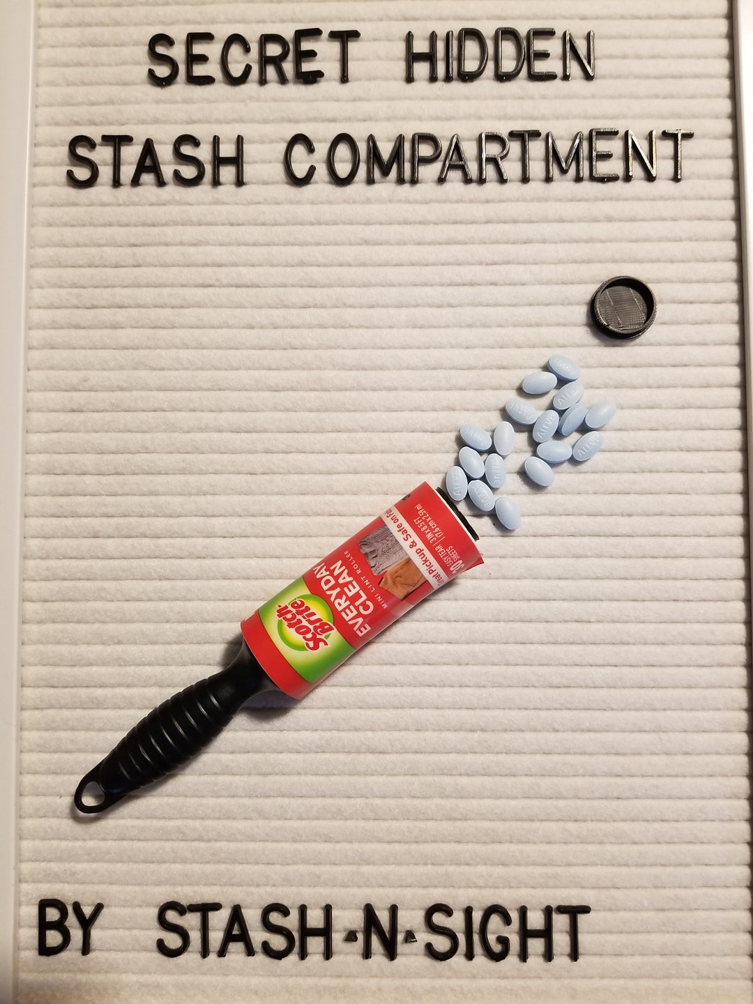 Secret Hidden Stash Compartment Scotch Lint Roller - Etsy