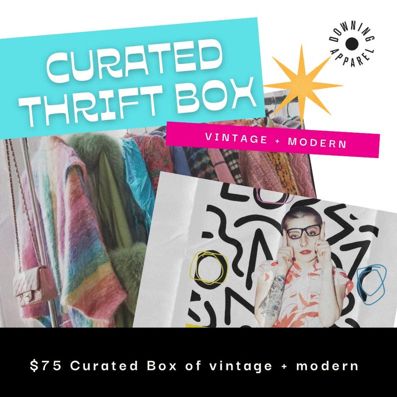 Curated Thrift Box of Vintage + Modern - Etsy