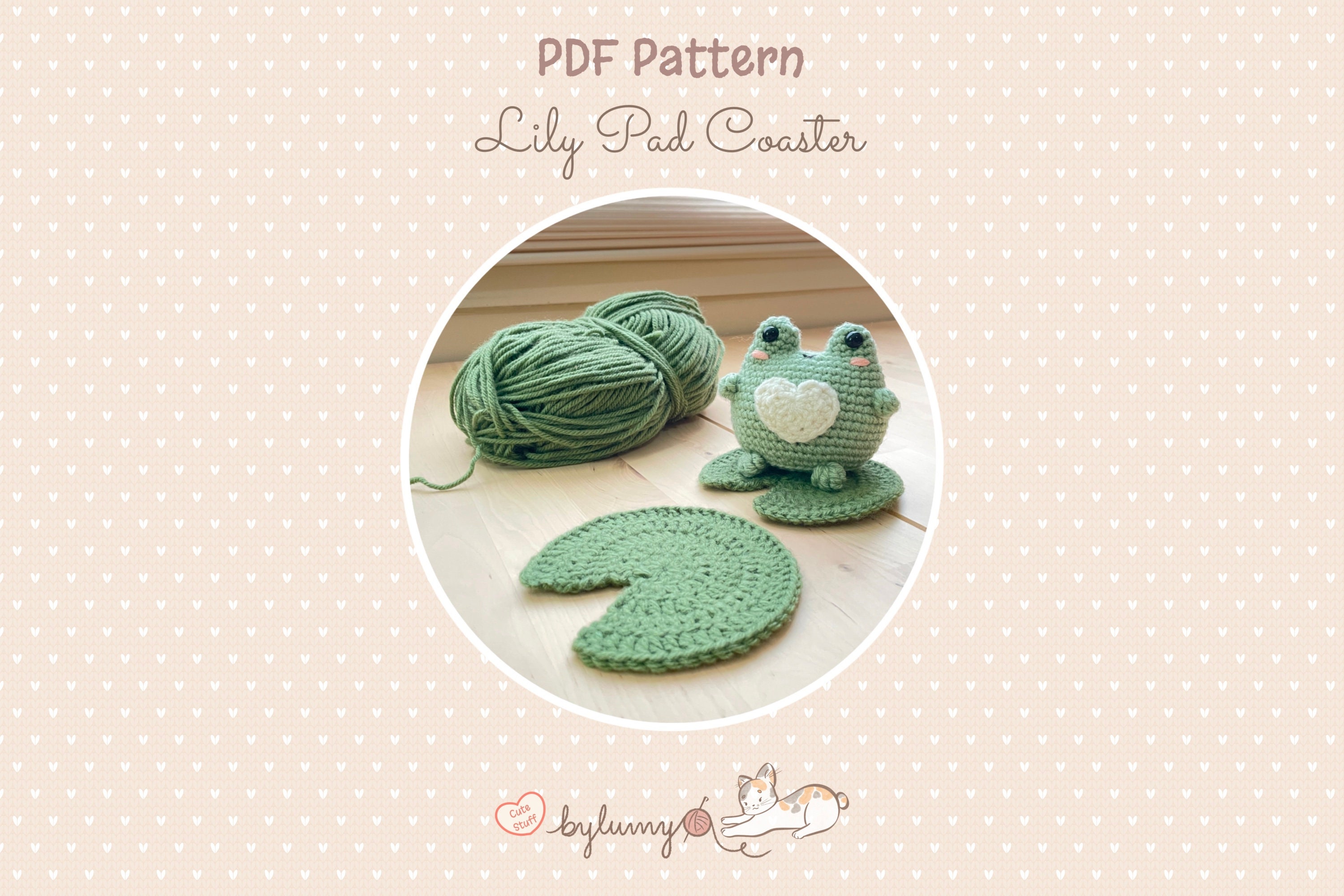 Lily Pad Coaster Crochet Pattern DIGITAL PDF FILE - Etsy