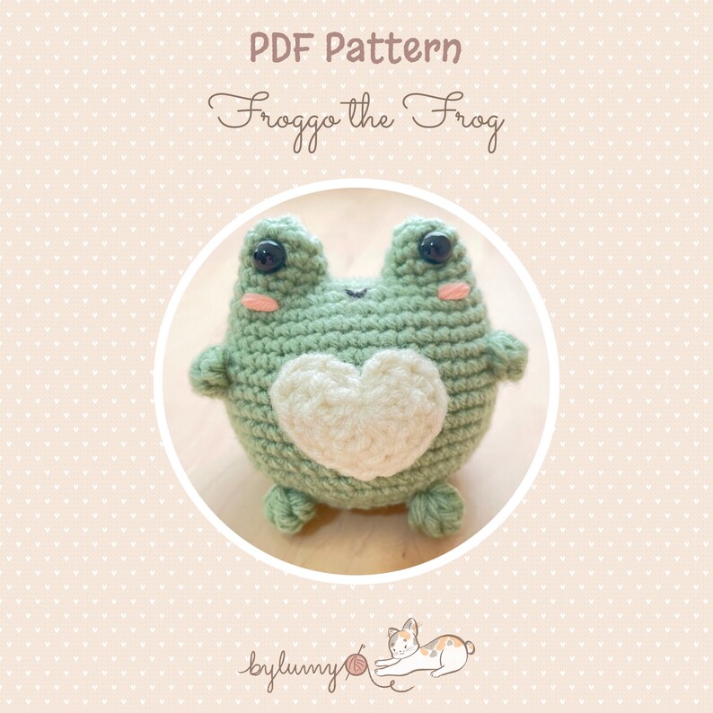 Froggo the Frog Amigurumi Pattern DIGITAL PDF FILE - Etsy