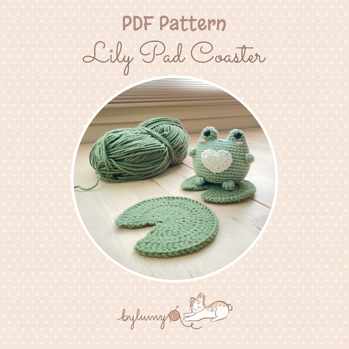 Lily Pad Coaster Crochet Pattern DIGITAL PDF FILE - Etsy