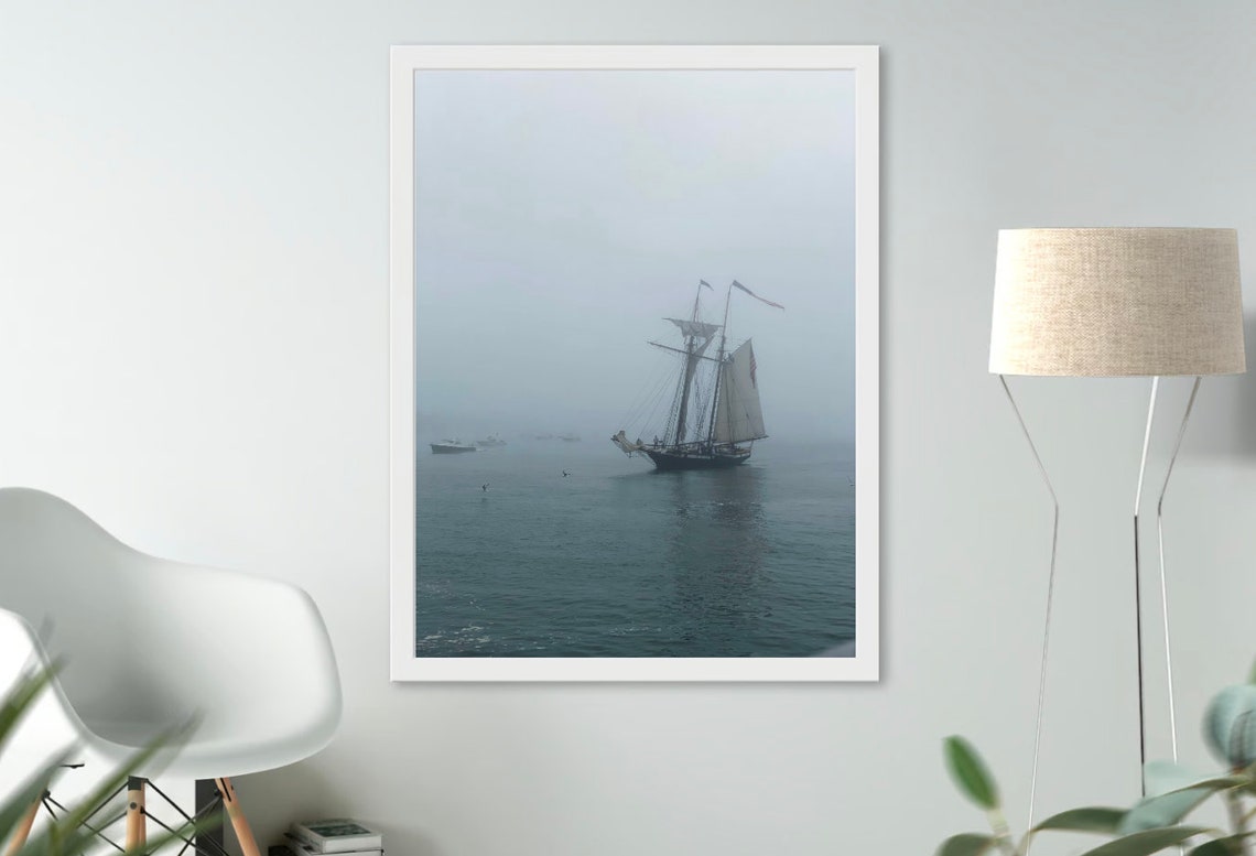 Foggy Nantucket Harbor, MA | Cape Cod Print | Photo Gift | Cape Cod ...