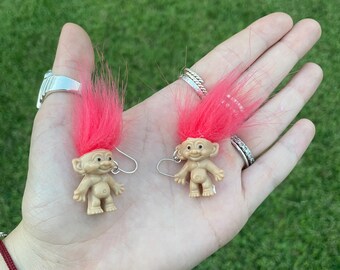 Rainbow Troll Doll Earrings Jewelry New in Package - Etsy