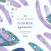 Summer Fish Clipart - Watercolor Sea Life Illustrations - Etsy