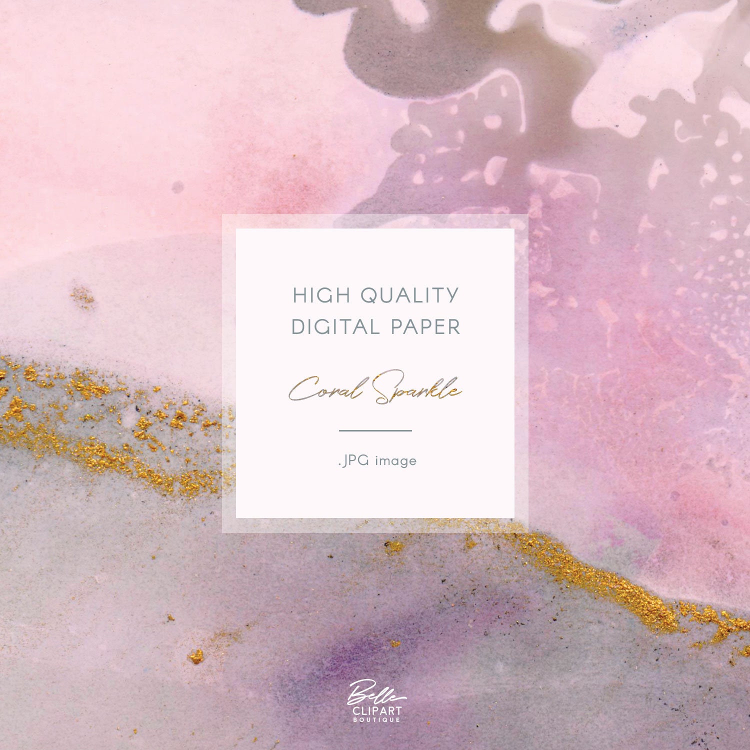 Alcohol Ink Digital Paper, Coral & Gold Watercolor Background - Etsy