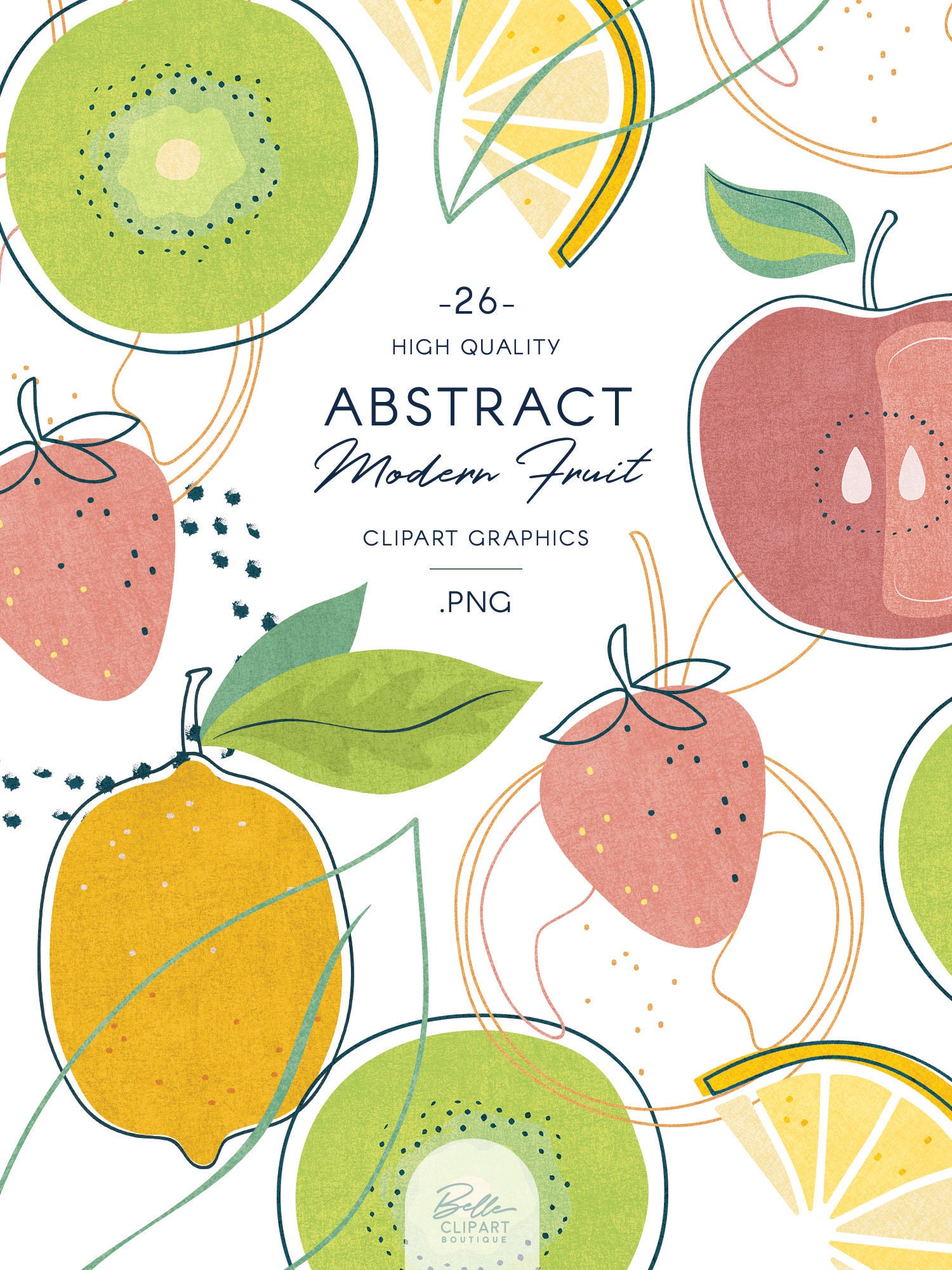 Abstract Fruit Painting