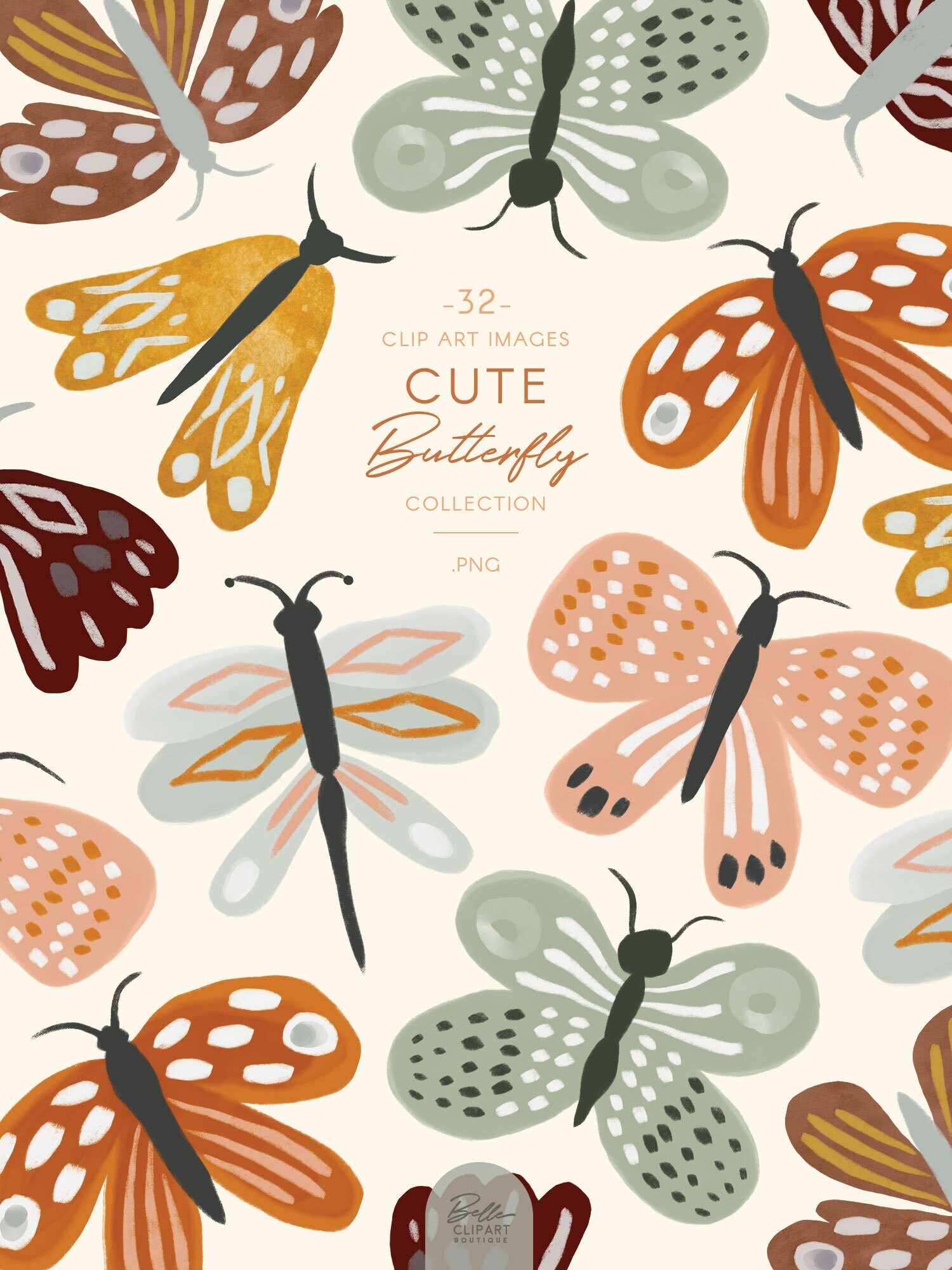 Embellishments Clip Art & Image Files boho clipart Digital download ...