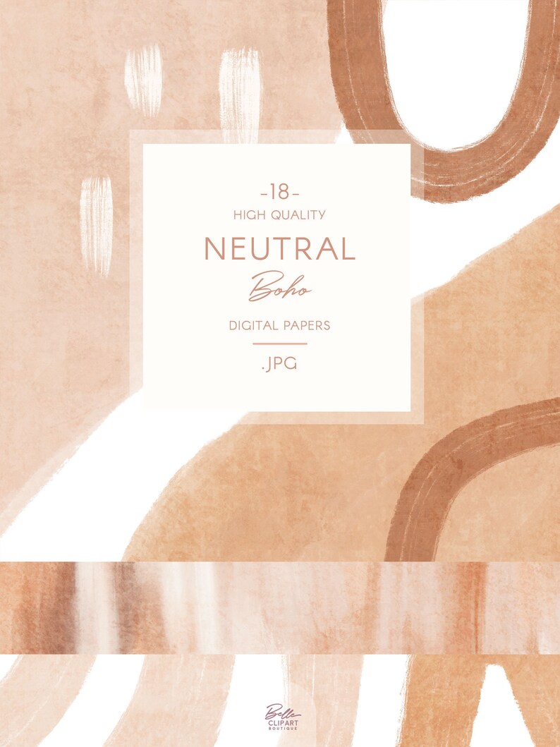 18 Neutral Abstract Backgrounds Modern Speckled Digital | Etsy