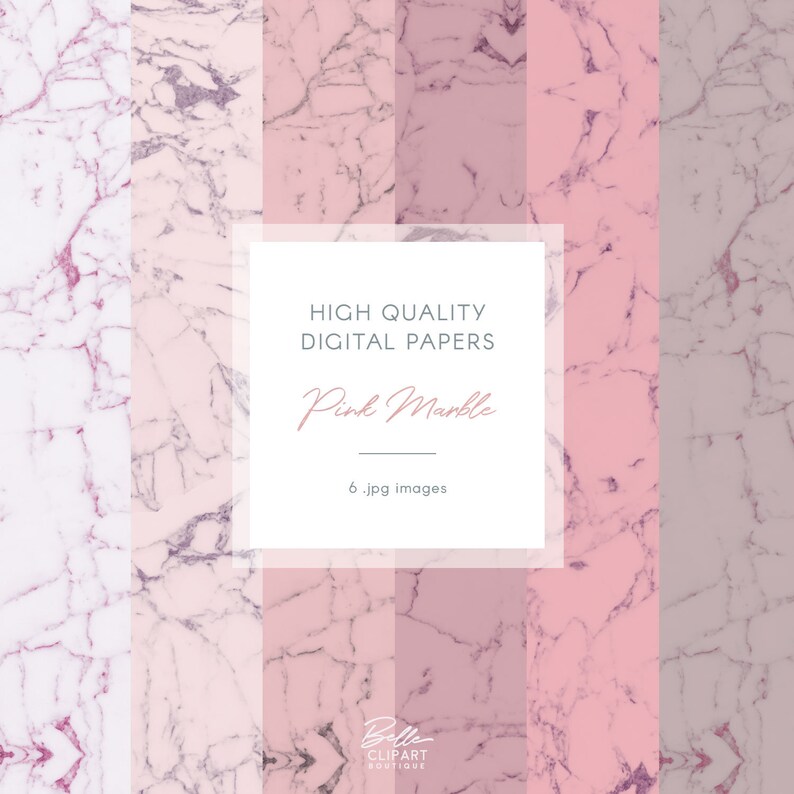 Pink Marble Digital paper pack Marble backgrounds digital | Etsy
