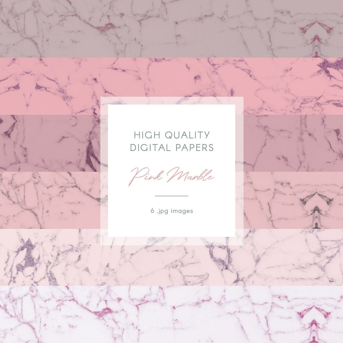 Pink Marble Digital Paper Pack Marble Backgrounds Digital - Etsy