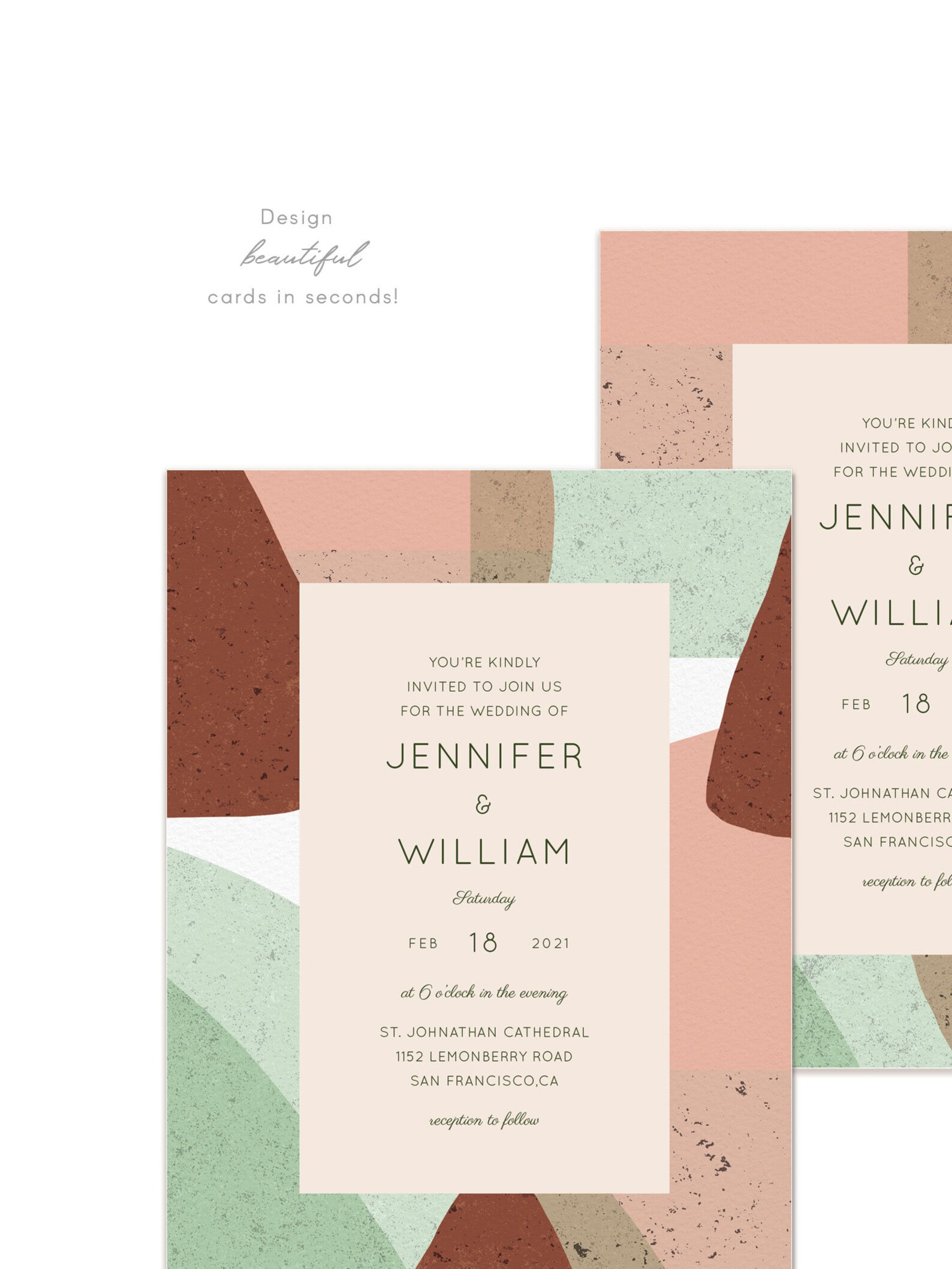 Neutral Abstract Shapes Clip Art, Textured Geometric Illustrations ...