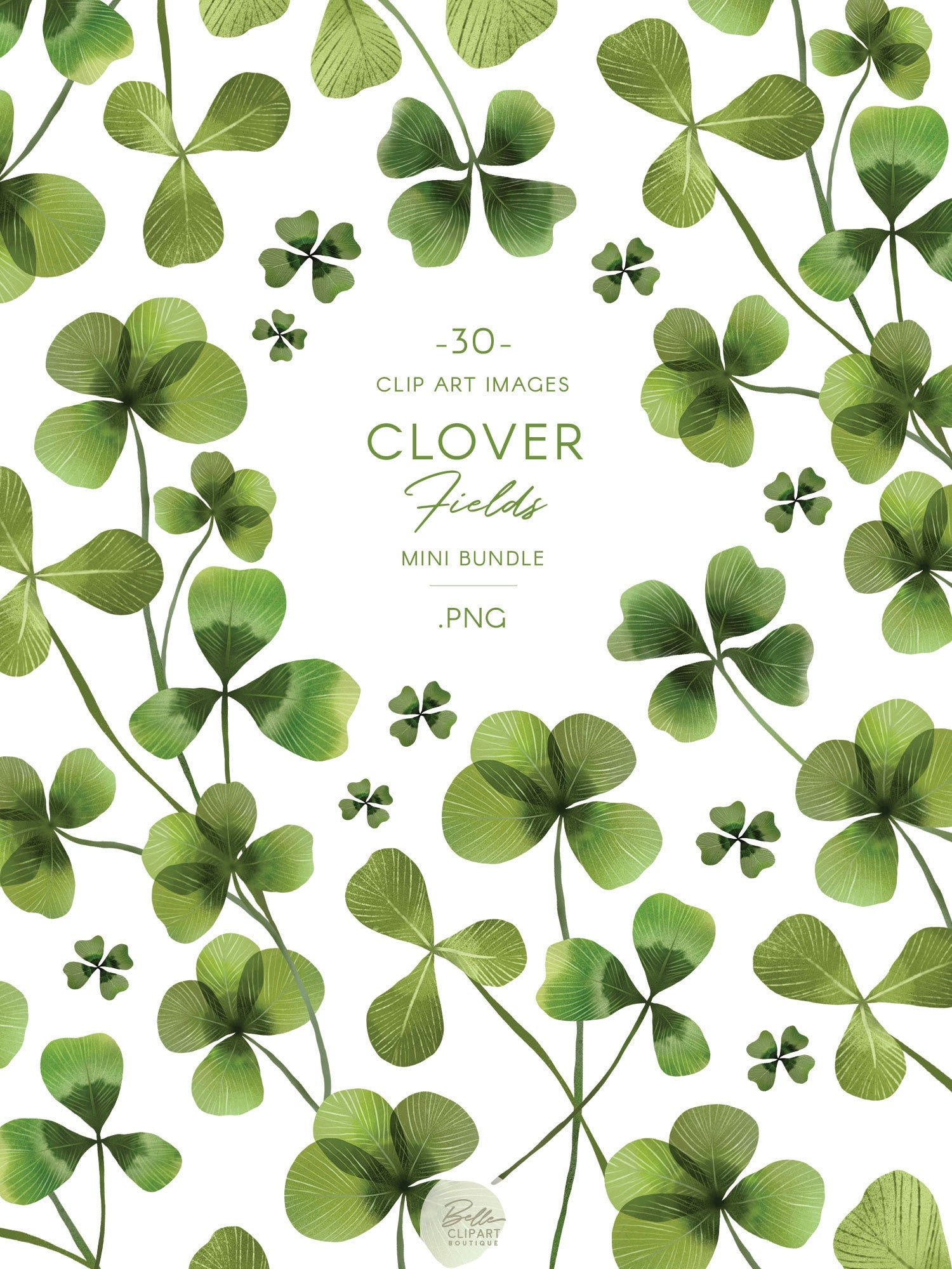 Mini Shamrock Clip Art