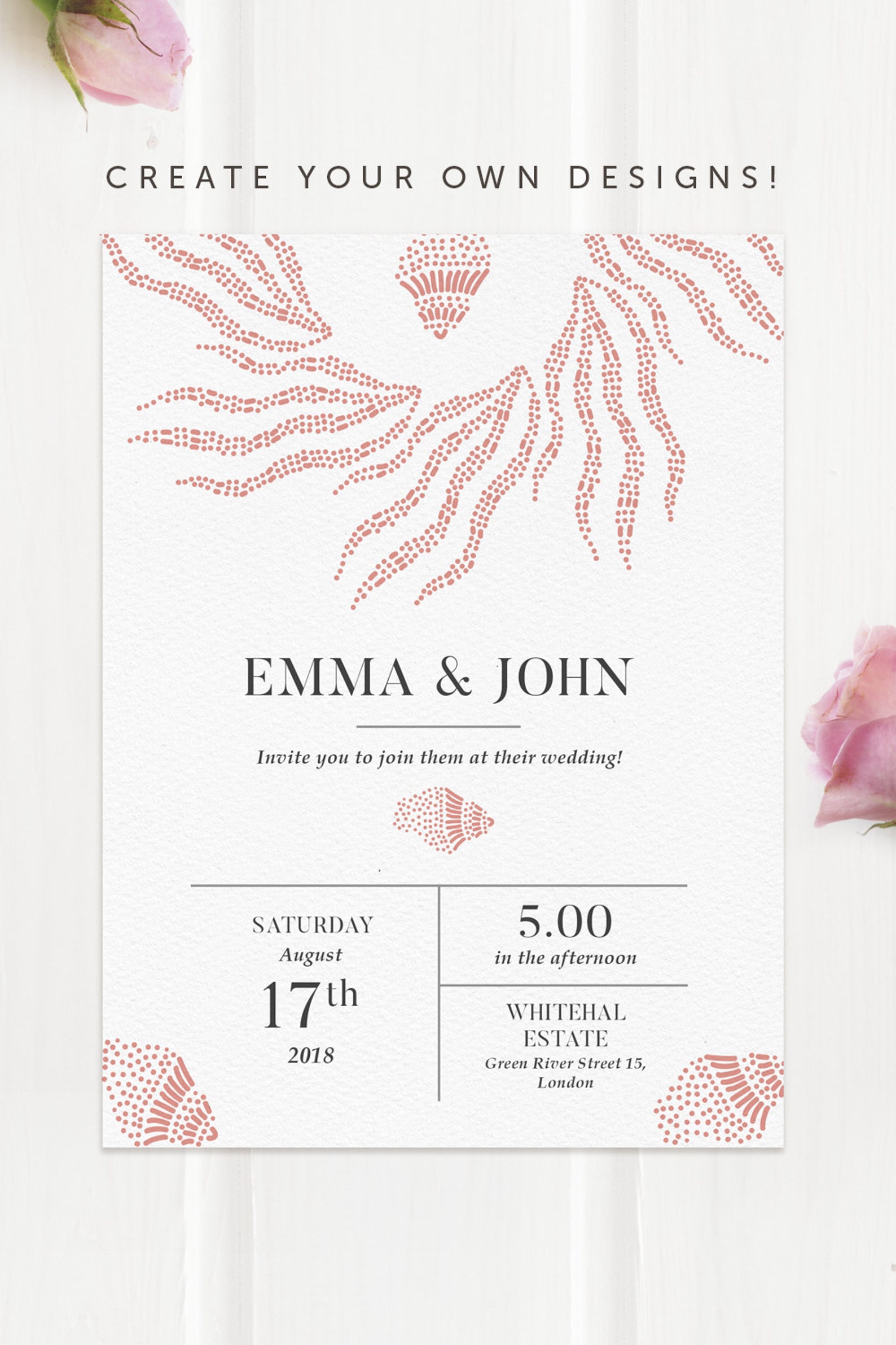 Hand Drawn Sealife Clipart Wreaths Set, Sea-life and Coral Wreaths Set ...