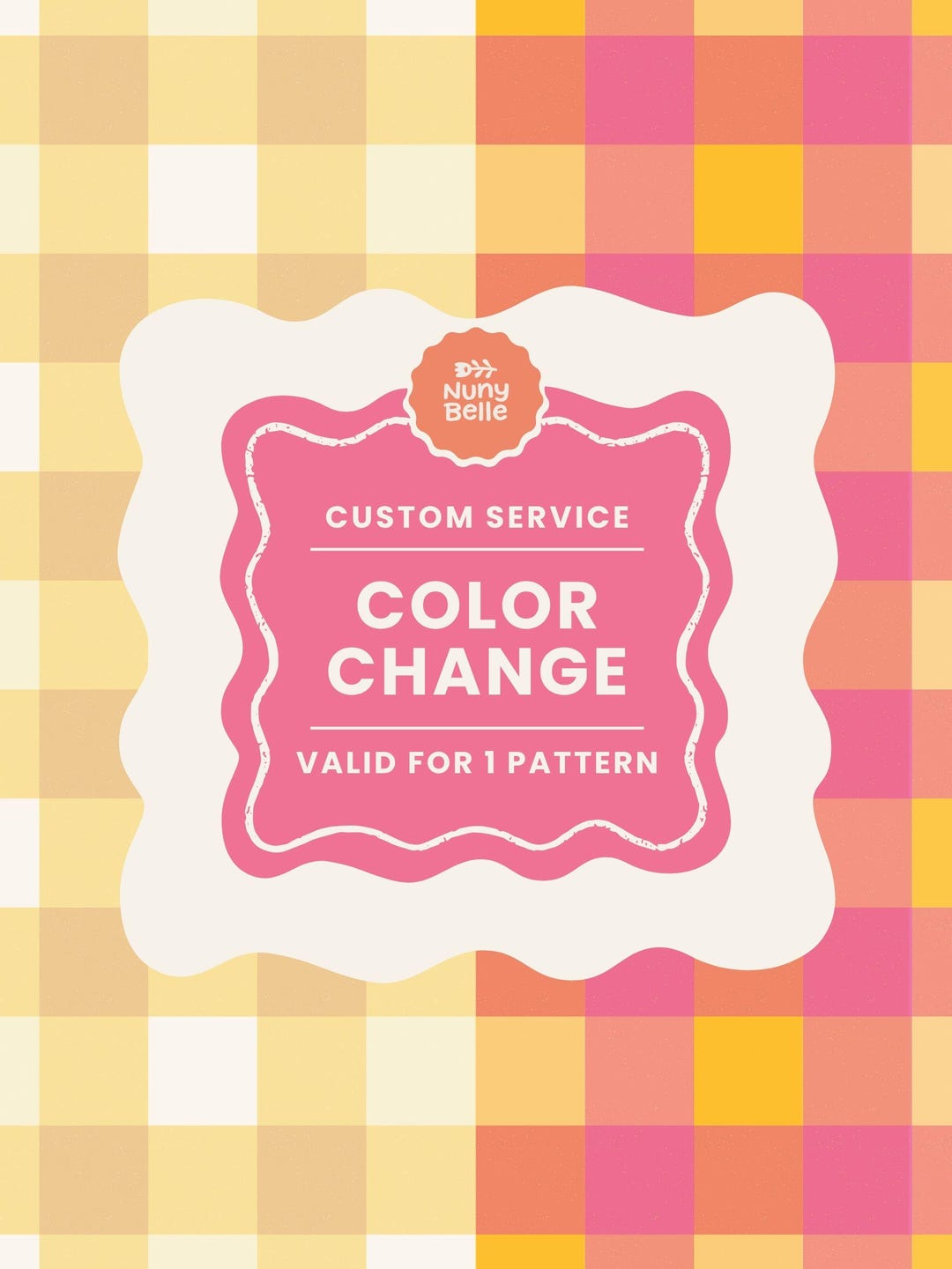 Custom Color Change for 1 Pattern, Custom Service for Changing Colors ...