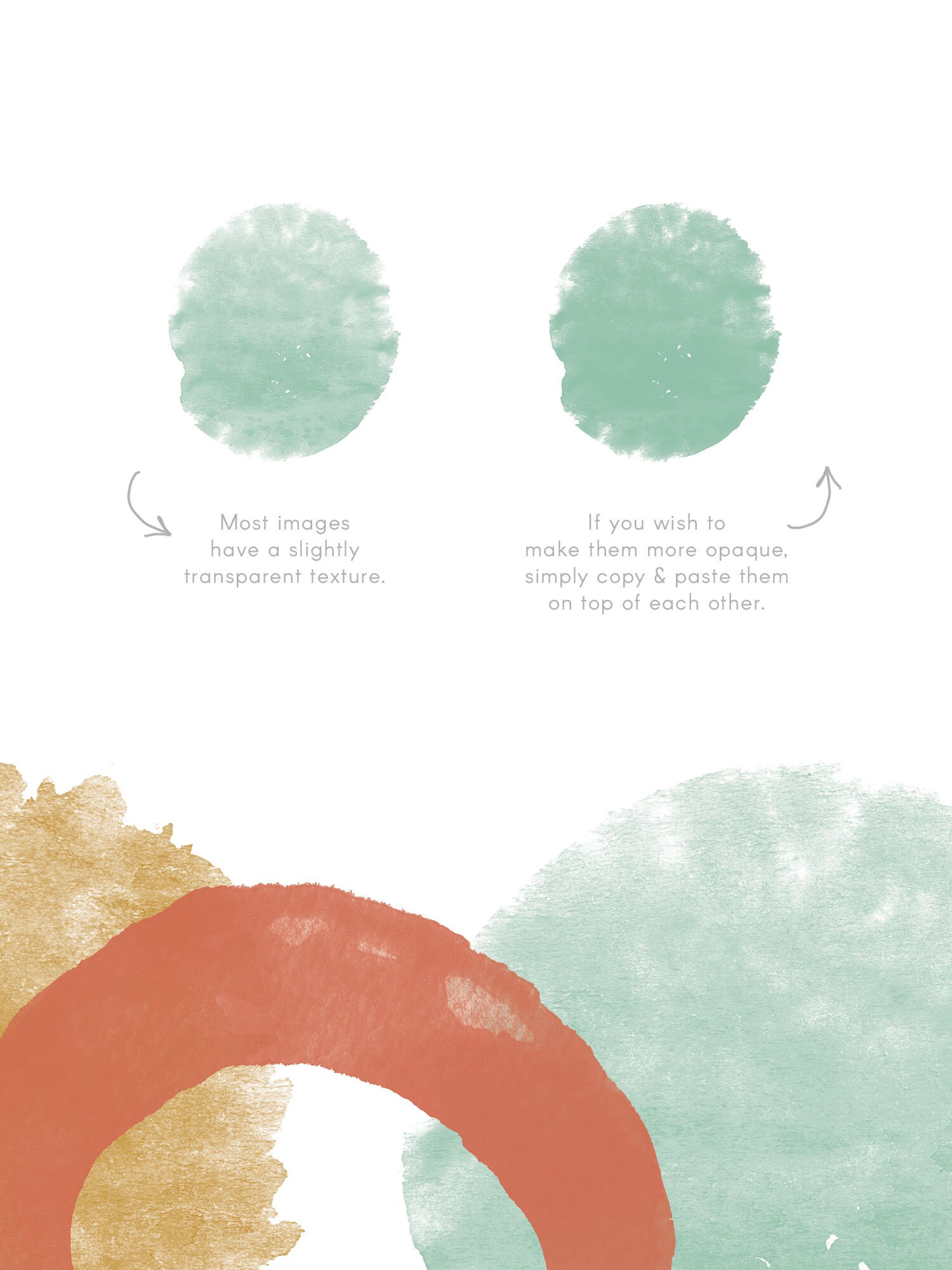 Abstract Watercolor Shapes Clip Art Colorful Collage Clipart - Etsy