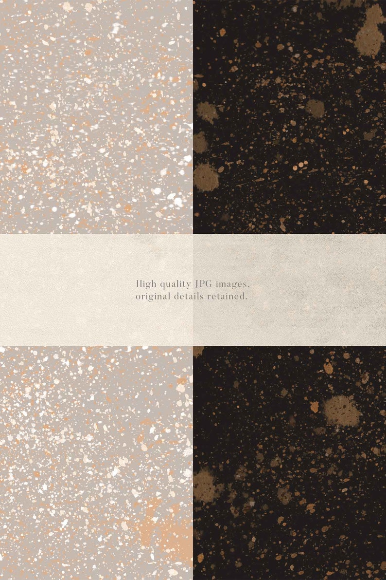 Neutral Stone Backgrounds Clipart Set, Speckled Texture Digital Papers ...