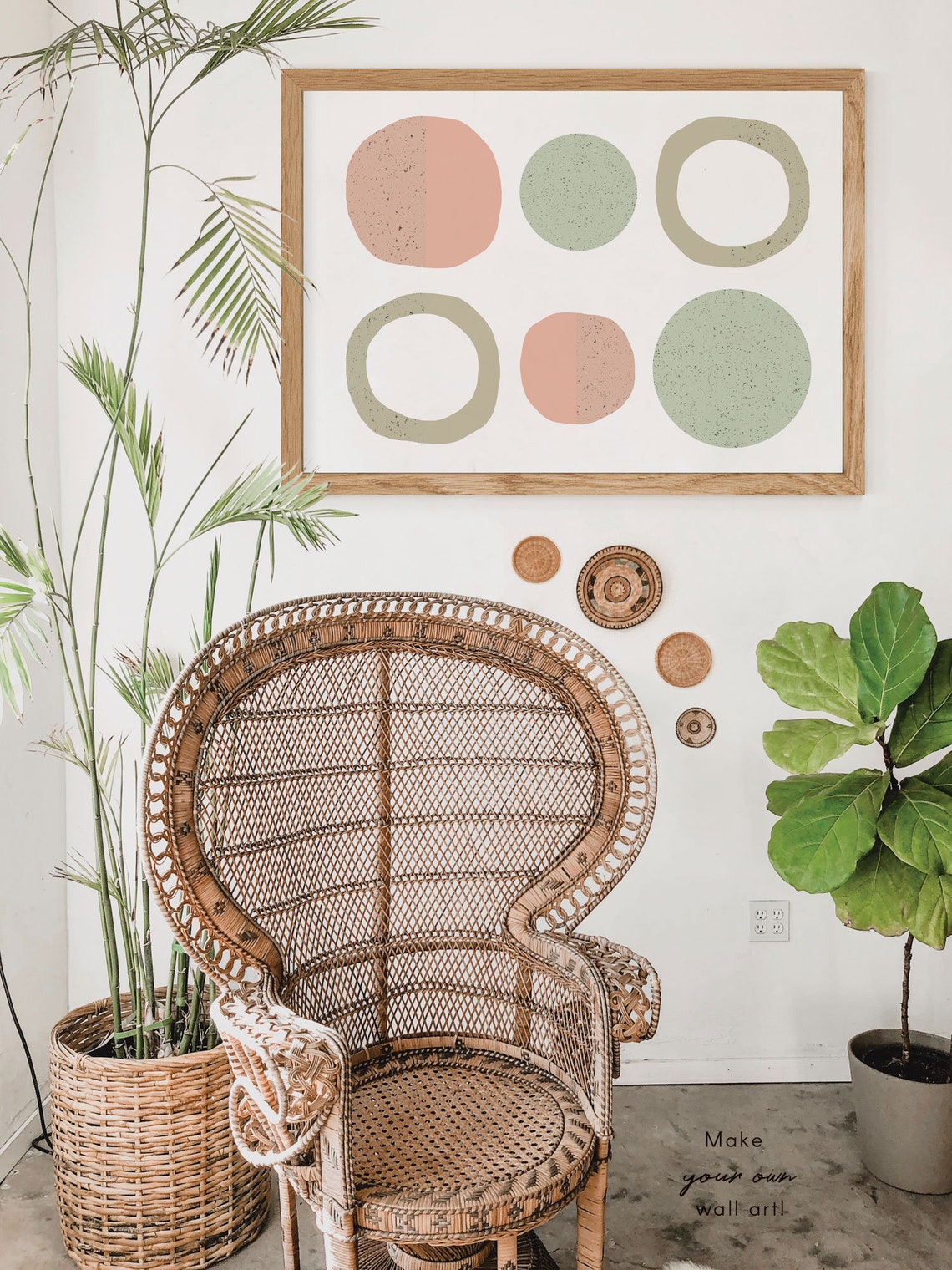 Neutral Abstract Shapes Clip Art Textured Geometric - Etsy