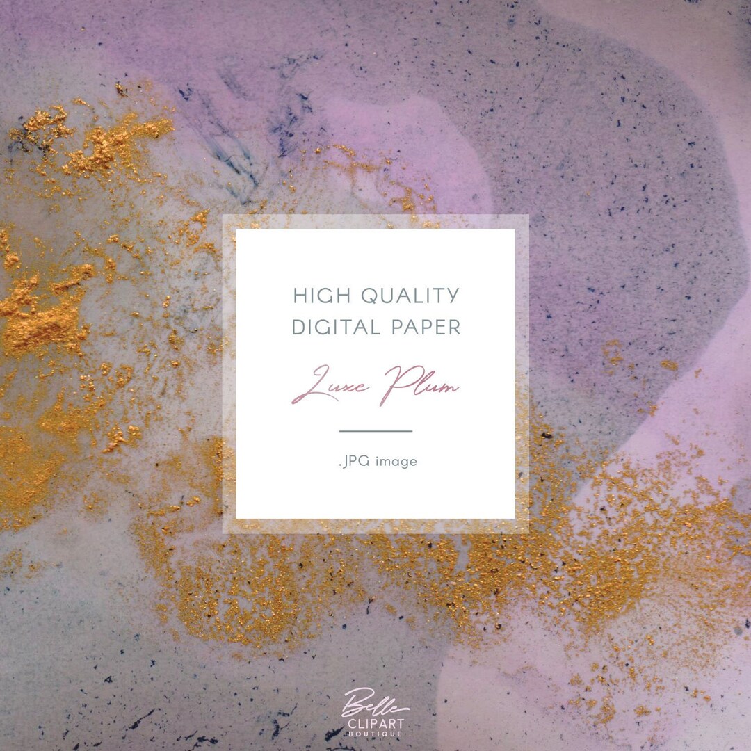 Alcohol Ink Digital Paper, Plum & Gold Abstract Background - Etsy