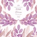 Pink Foliage Watercolor Clip Art, PNG Hand Painted Leaves and Wreaths ...
