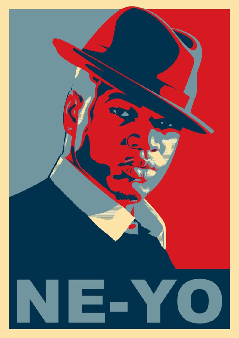 Custom "hope Style" Portrait Poster - Etsy