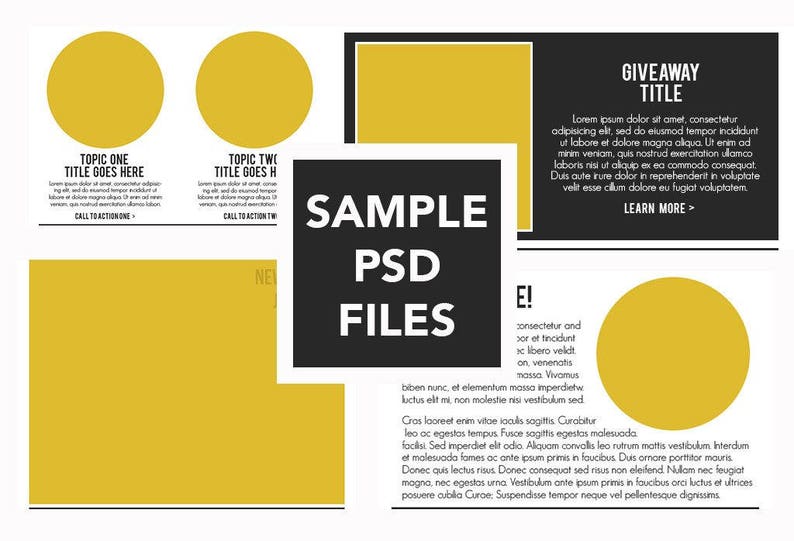 Newsletter Template Design PSD for Professional Photographer - Instant ...