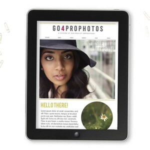 Newsletter Template Design PSD for Professional Photographer | Etsy