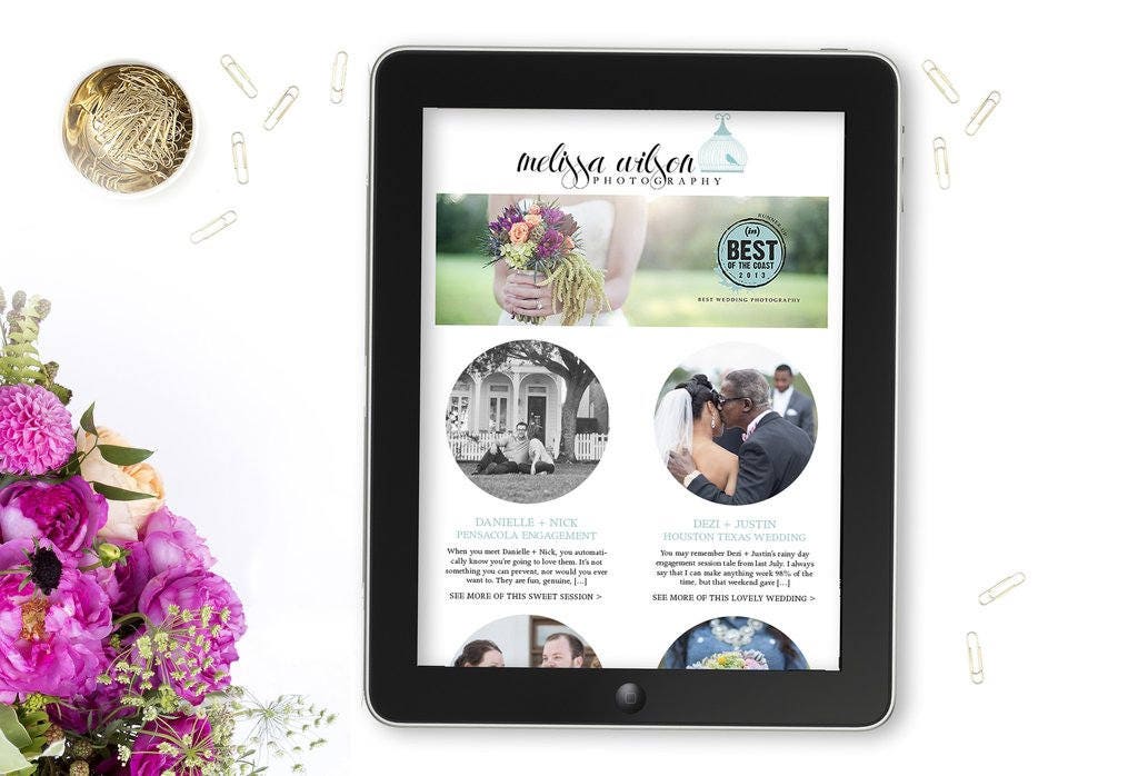 Newsletter Template Design PSD for Professional Photographer - Instant ...